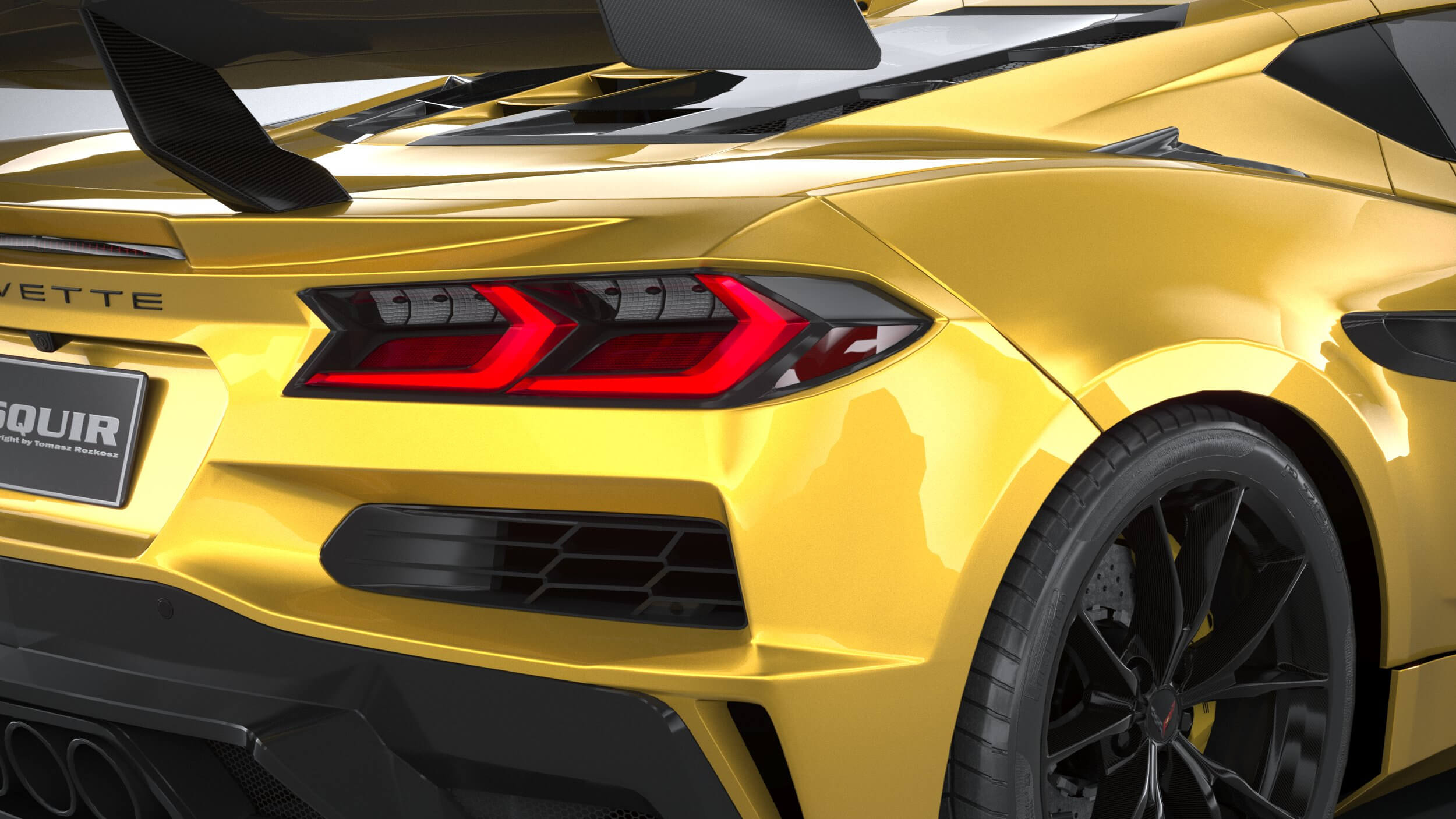 Corvette ZR1 2025 Low-Poly 3D Model by SQUIR