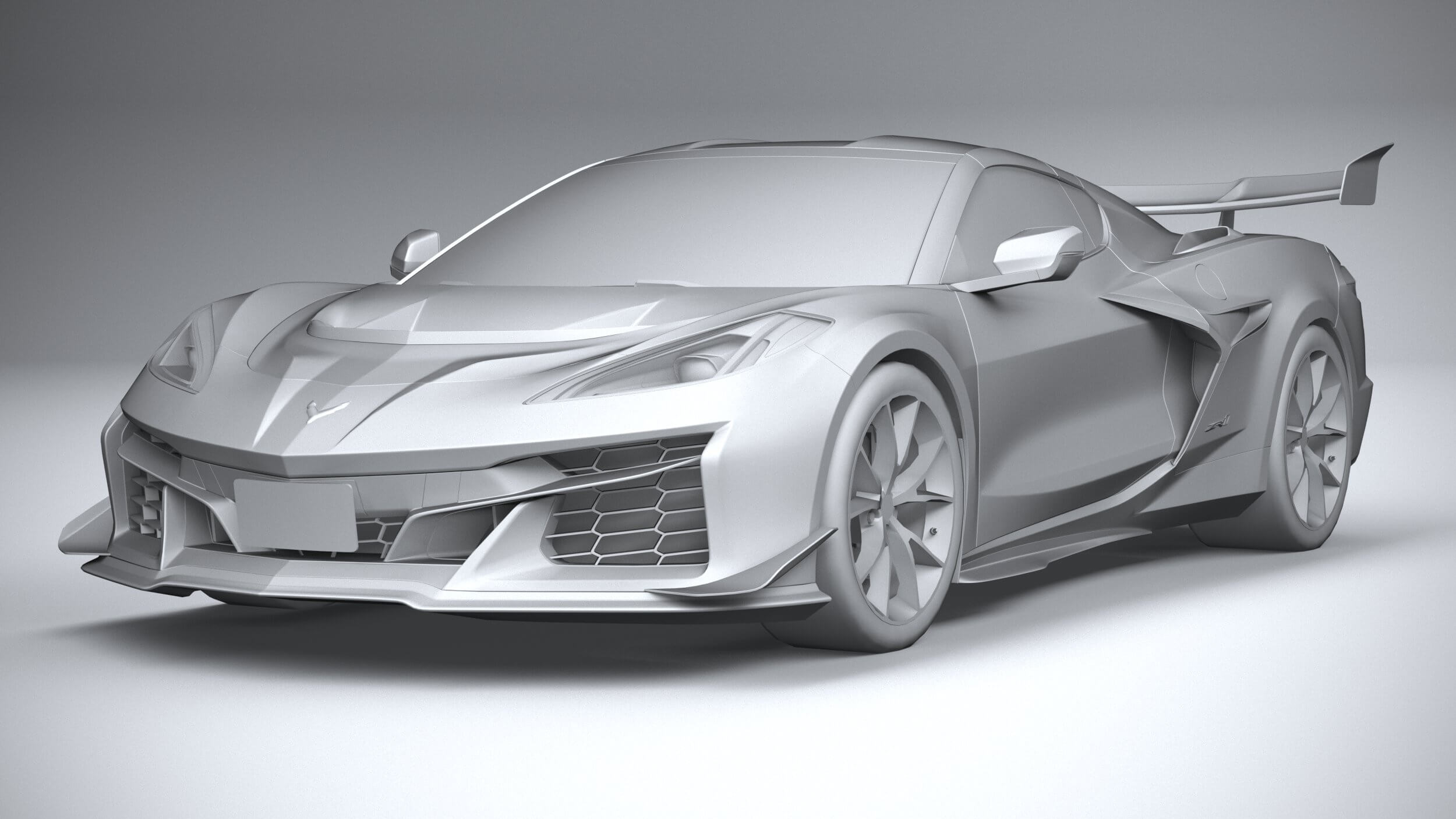 Corvette ZR1 2025 Low-Poly 3D Model by SQUIR