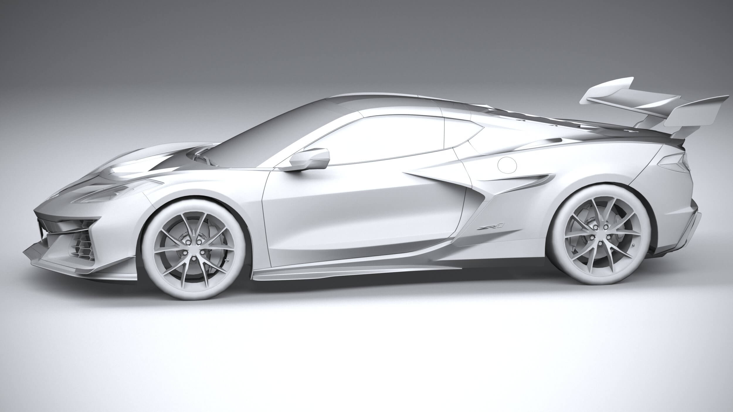 Corvette ZR1 2025 Low-Poly 3D Model by SQUIR