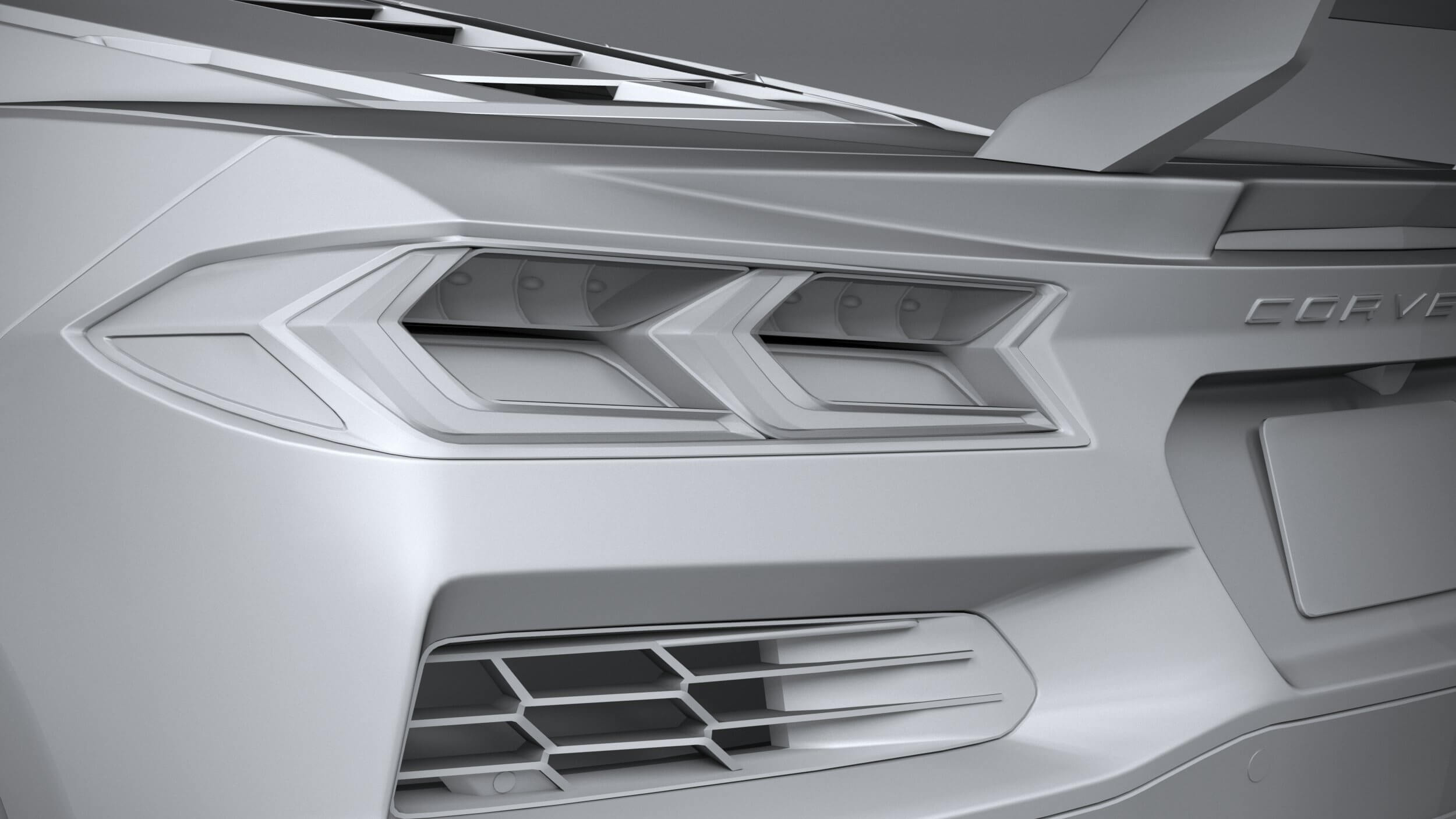 Corvette ZR1 2025 Low-Poly 3D Model by SQUIR