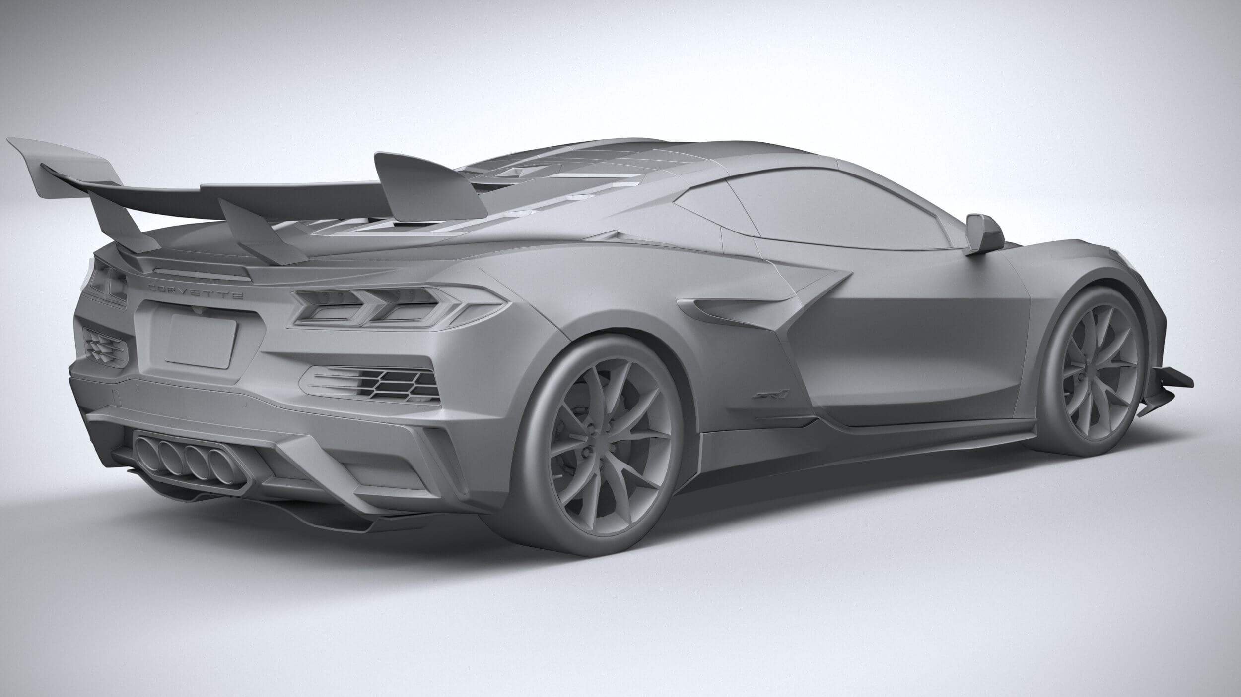 Corvette ZR1 2025 Low-Poly 3D Model by SQUIR