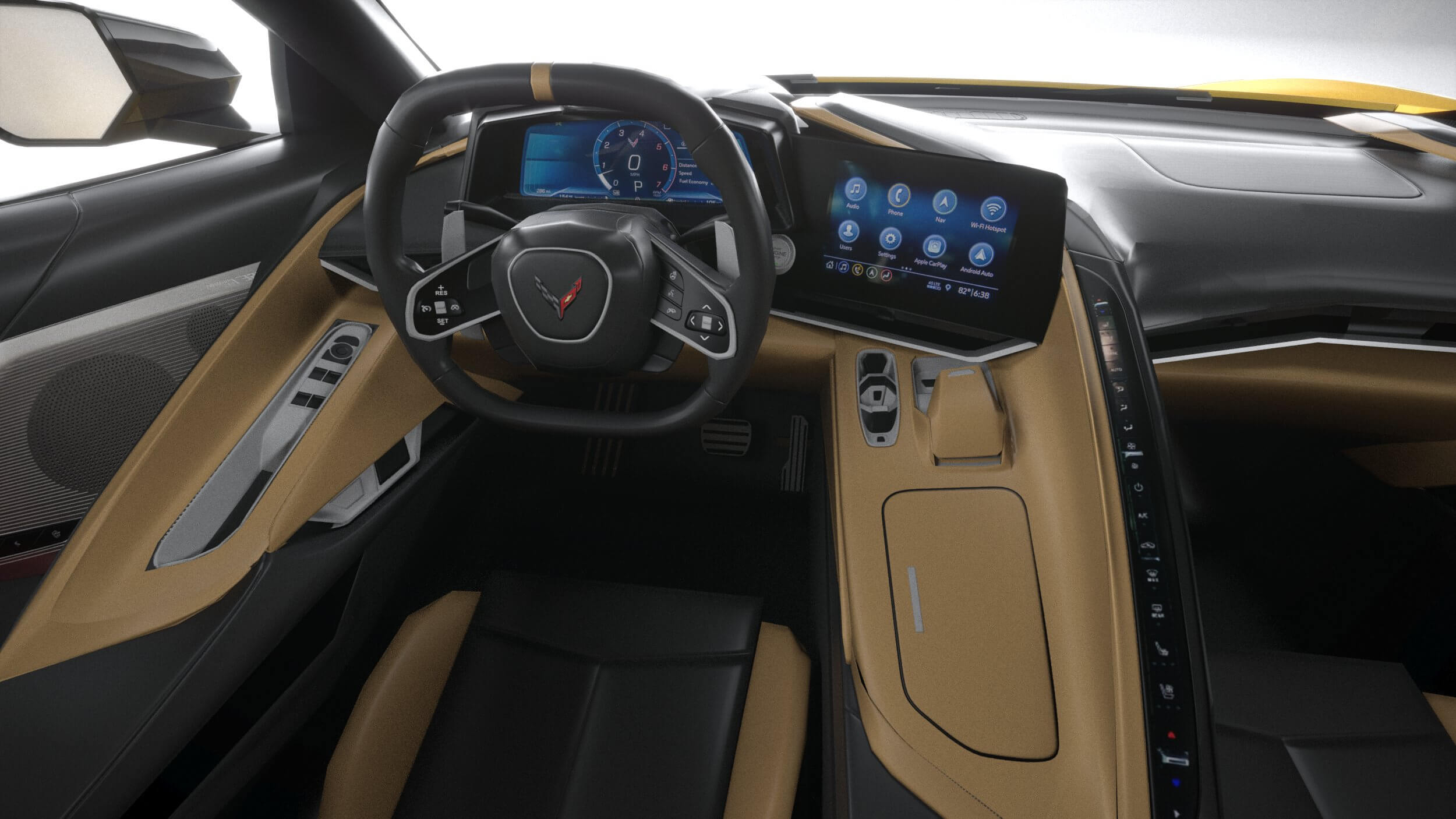 Corvette ZR1 2025 Low-Poly 3D Model by SQUIR