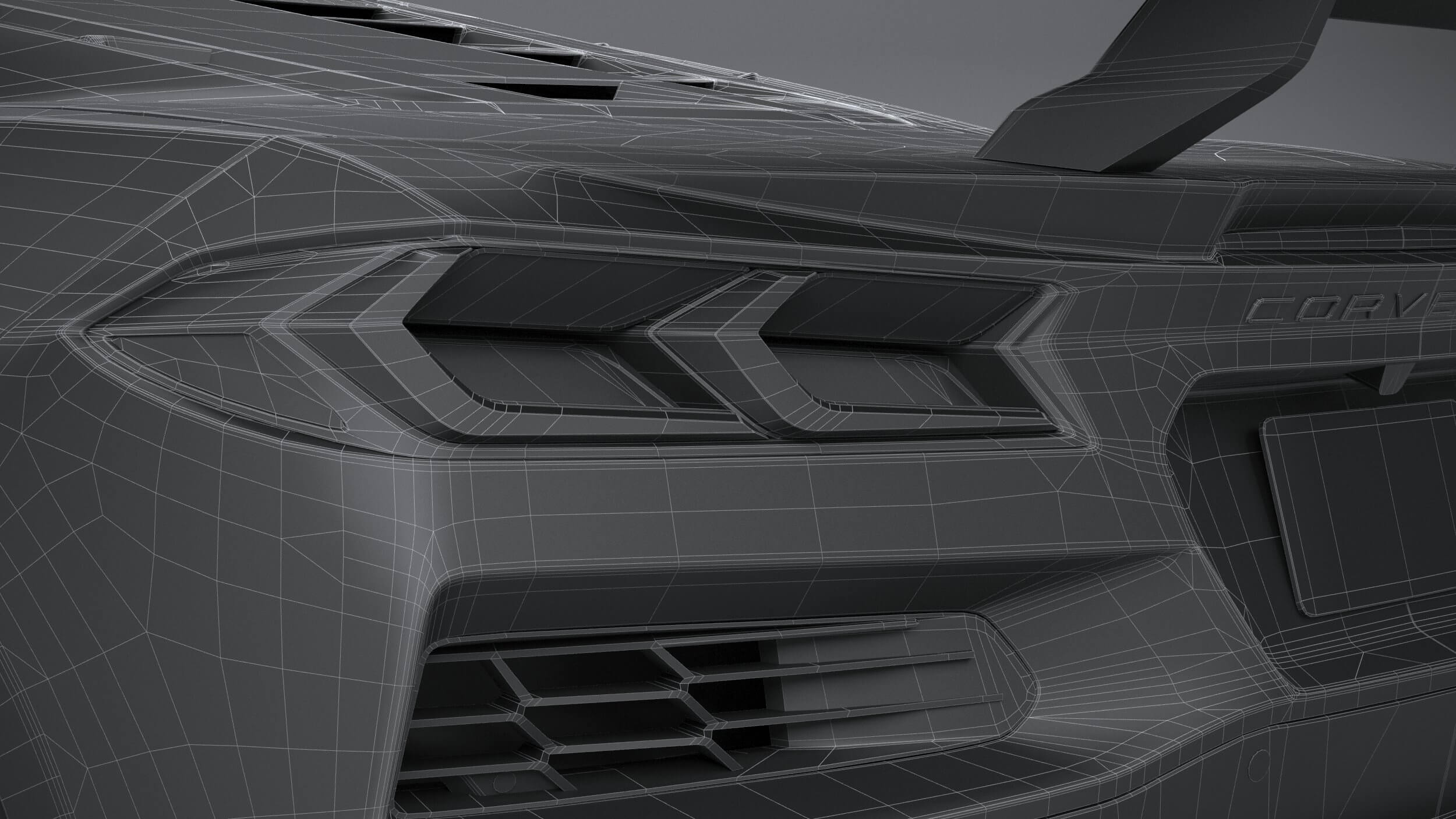 Corvette ZR1 2025 Low-Poly 3D Model by SQUIR