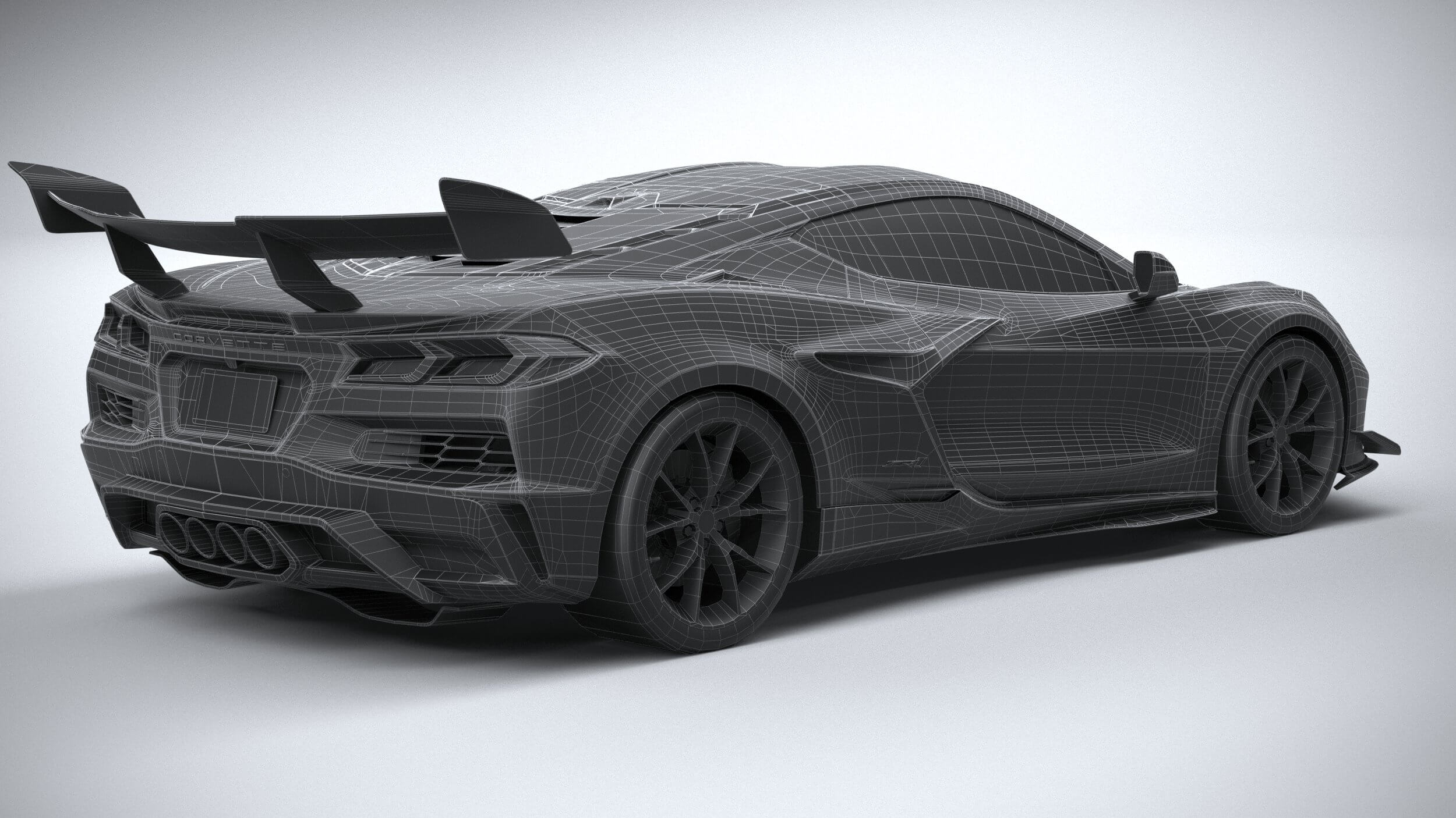 Corvette ZR1 2025 Low-Poly 3D Model by SQUIR