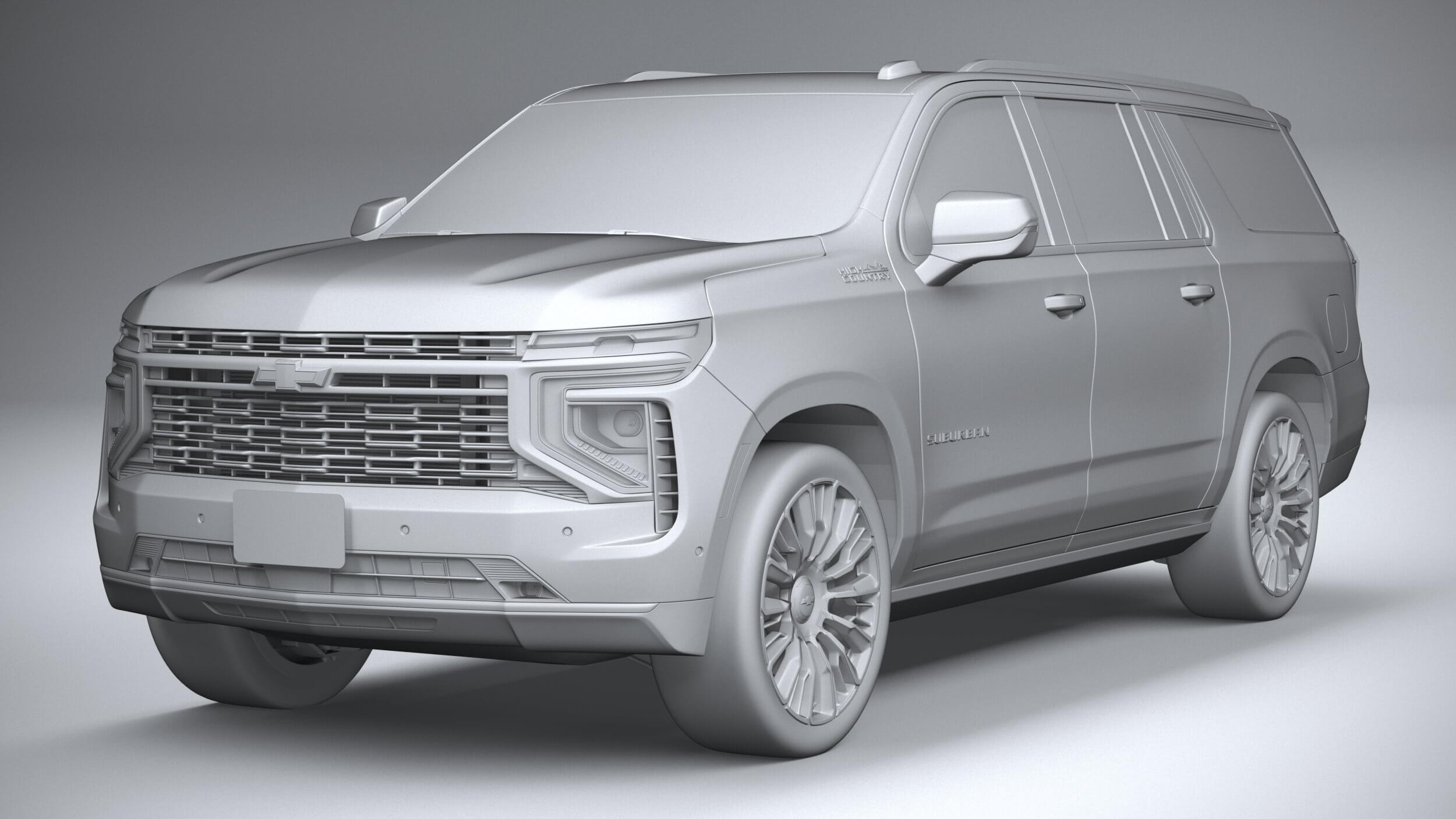 Chevrolet High Country Suburban 2025 - 3D Model by SQUIR