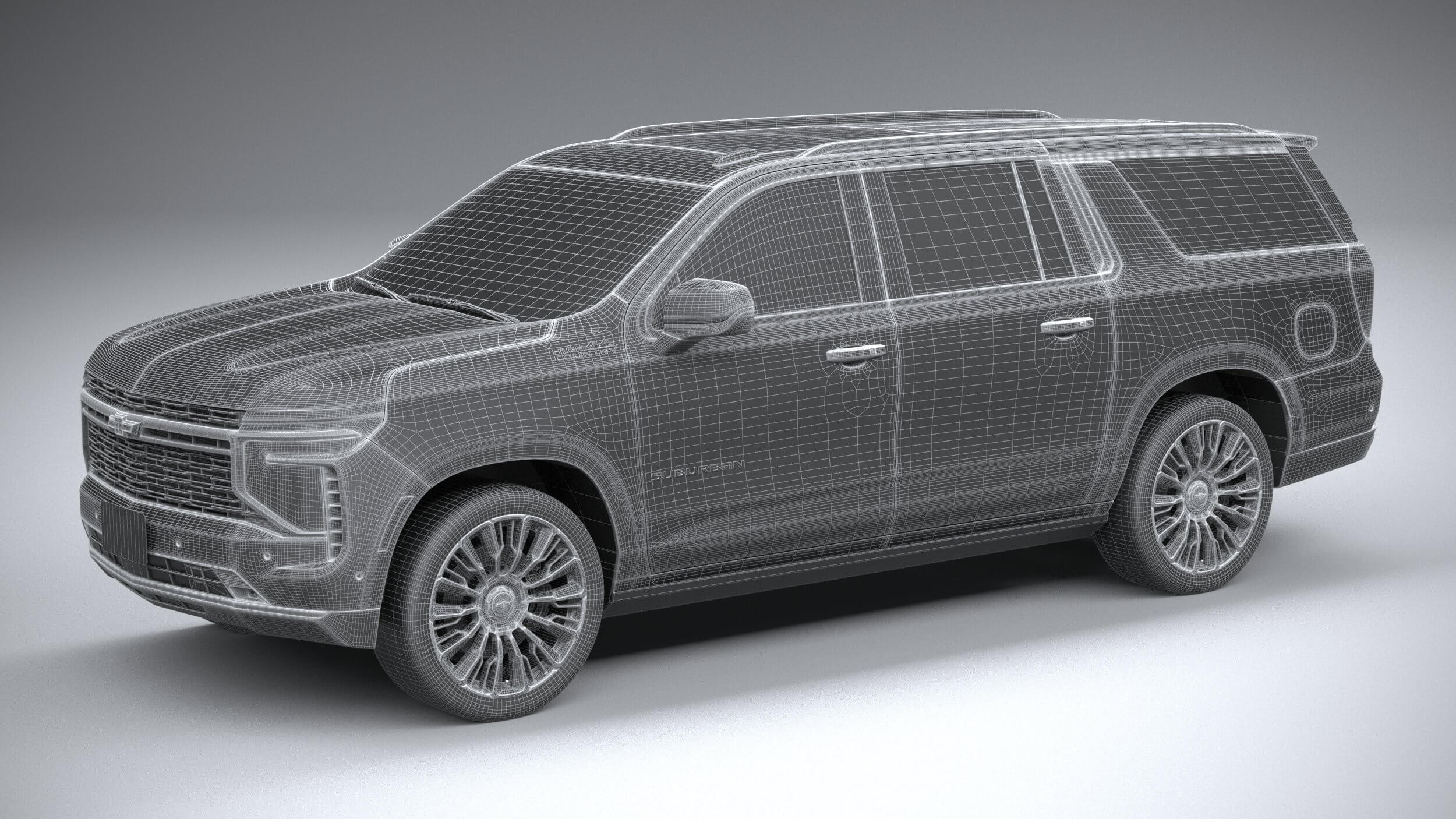 Chevrolet High Country Suburban 2025 - 3D Model by SQUIR