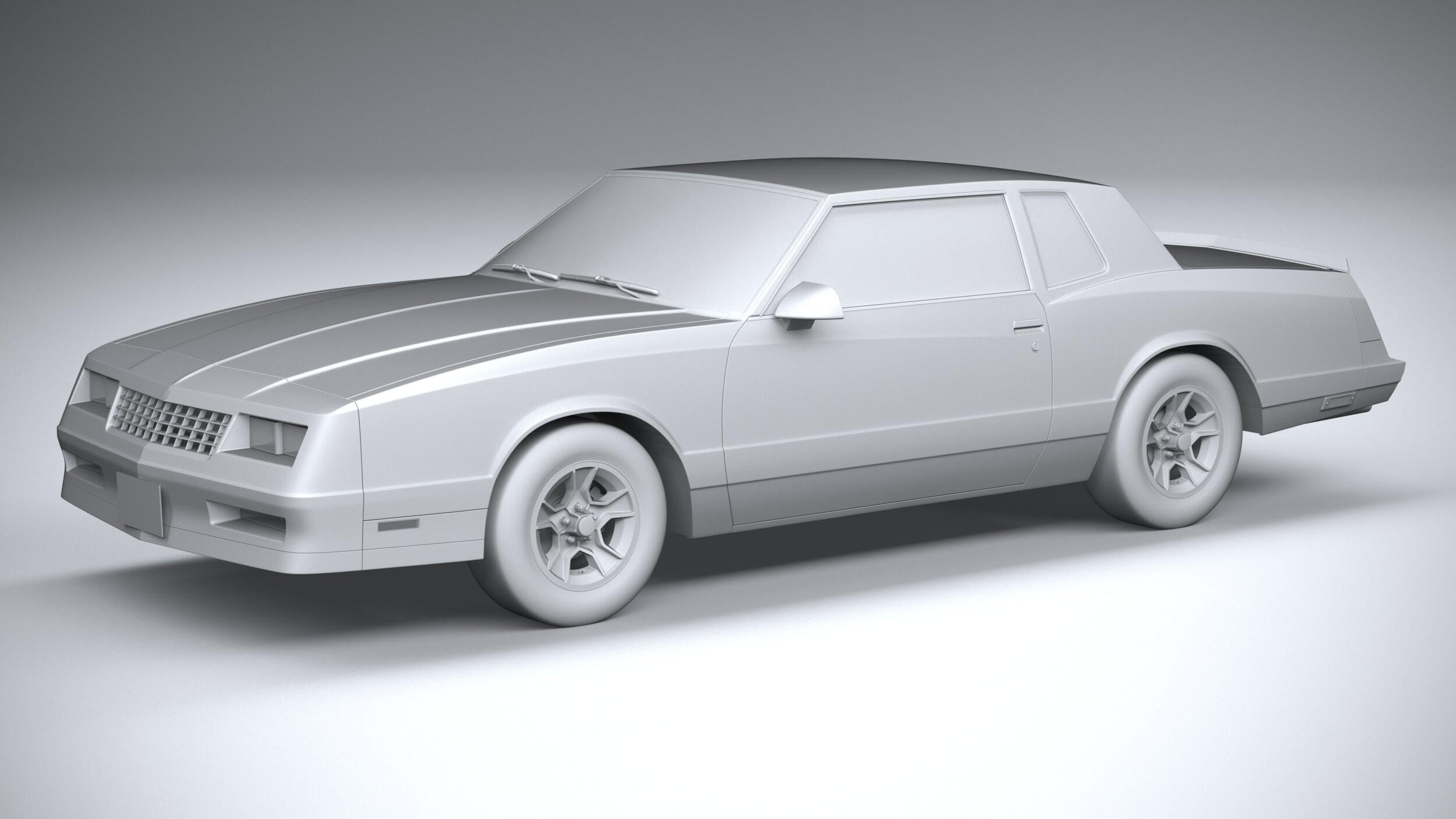 Chevrolet Monte Carlo 1986 - 3D Model by SQUIR