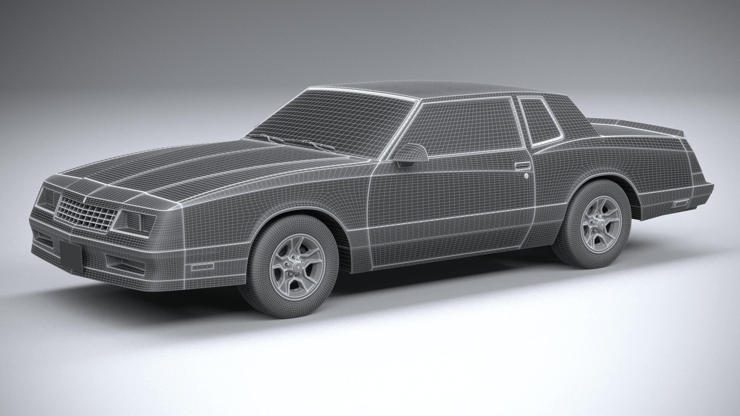Chevrolet Monte Carlo 1986 - 3D Model by SQUIR