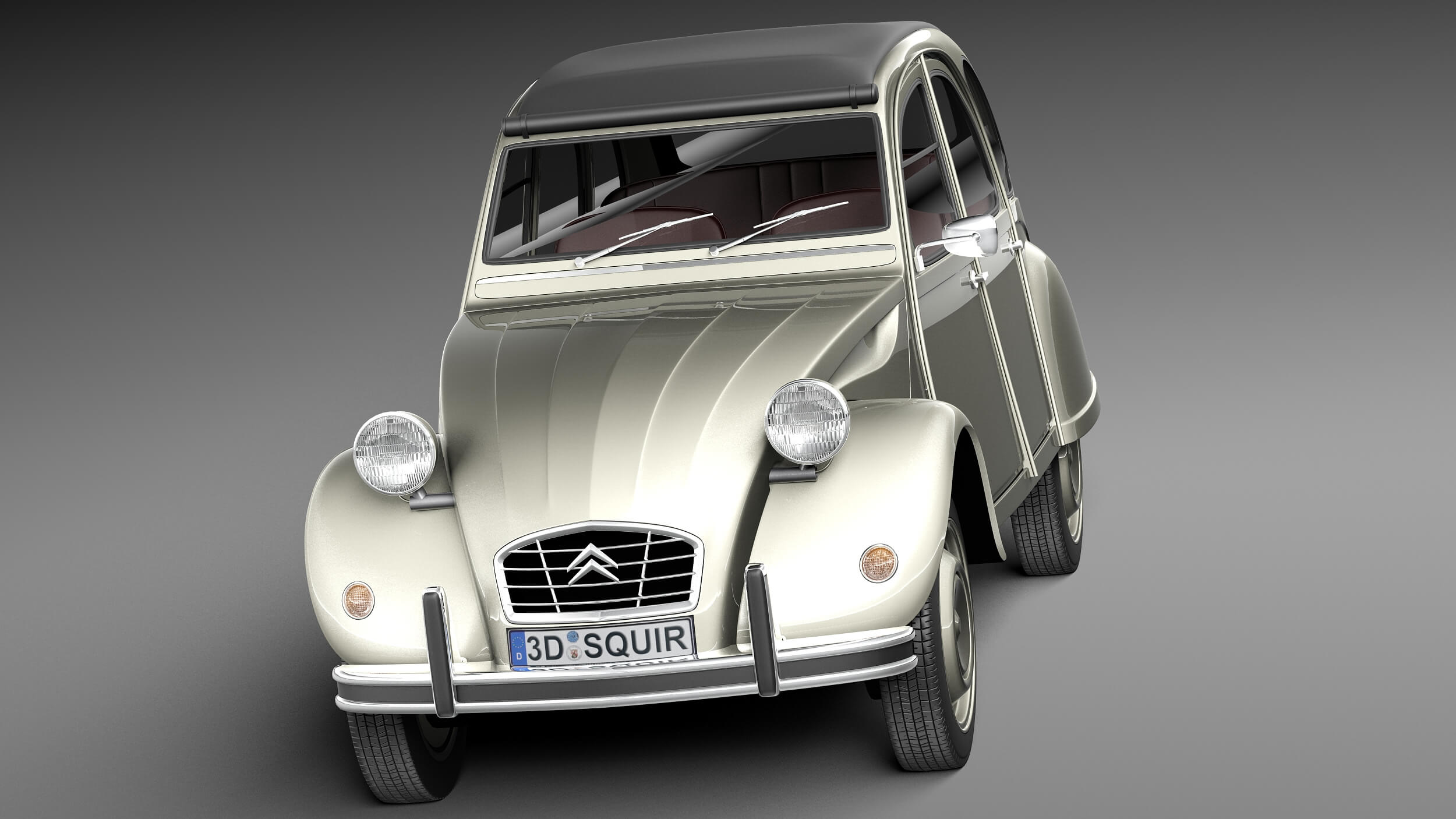 Citroen 2Cv 1948-1990 3D Model by SQUIR