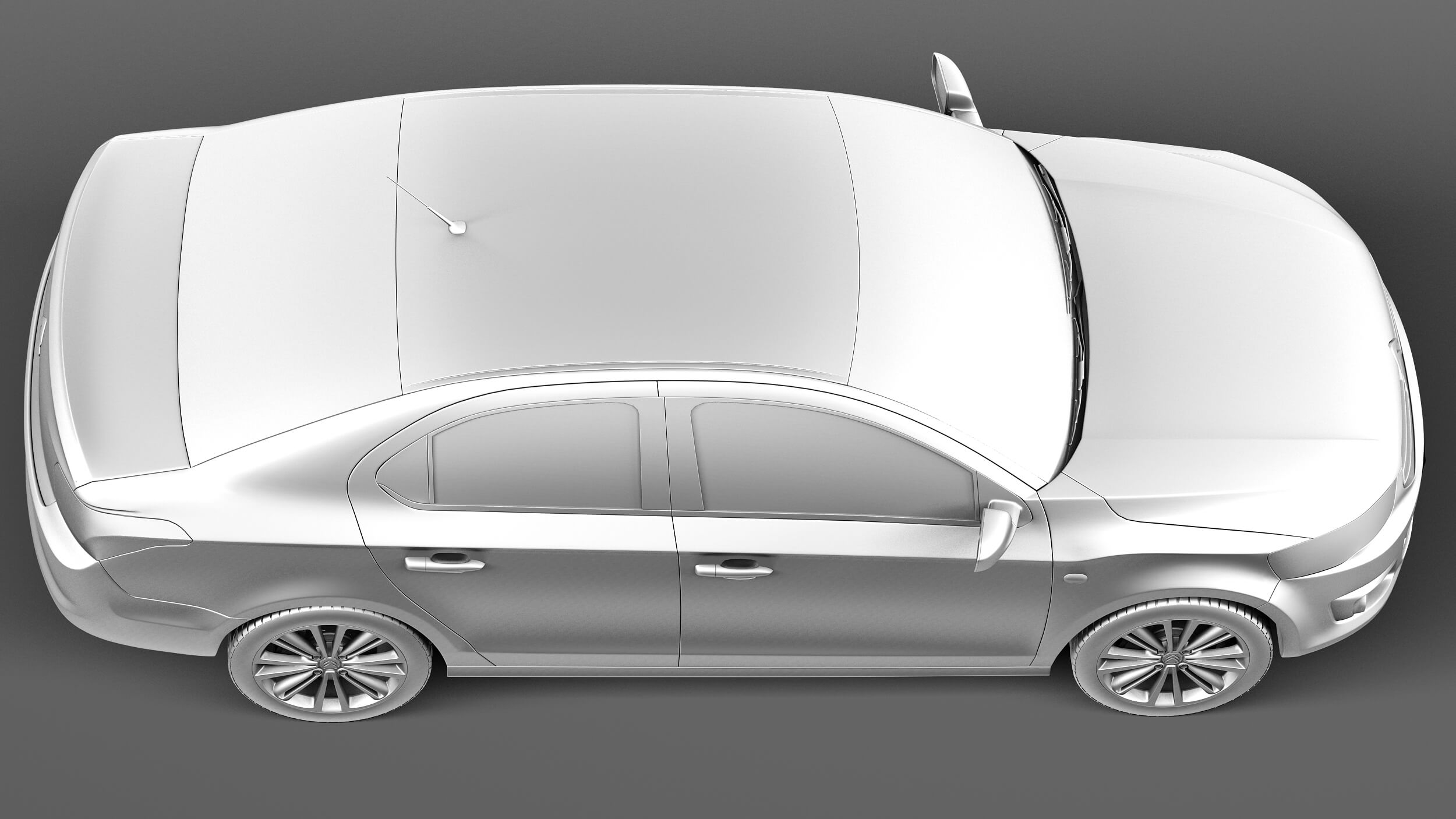 Citroen C-Elysee 2013 3D Model by SQUIR