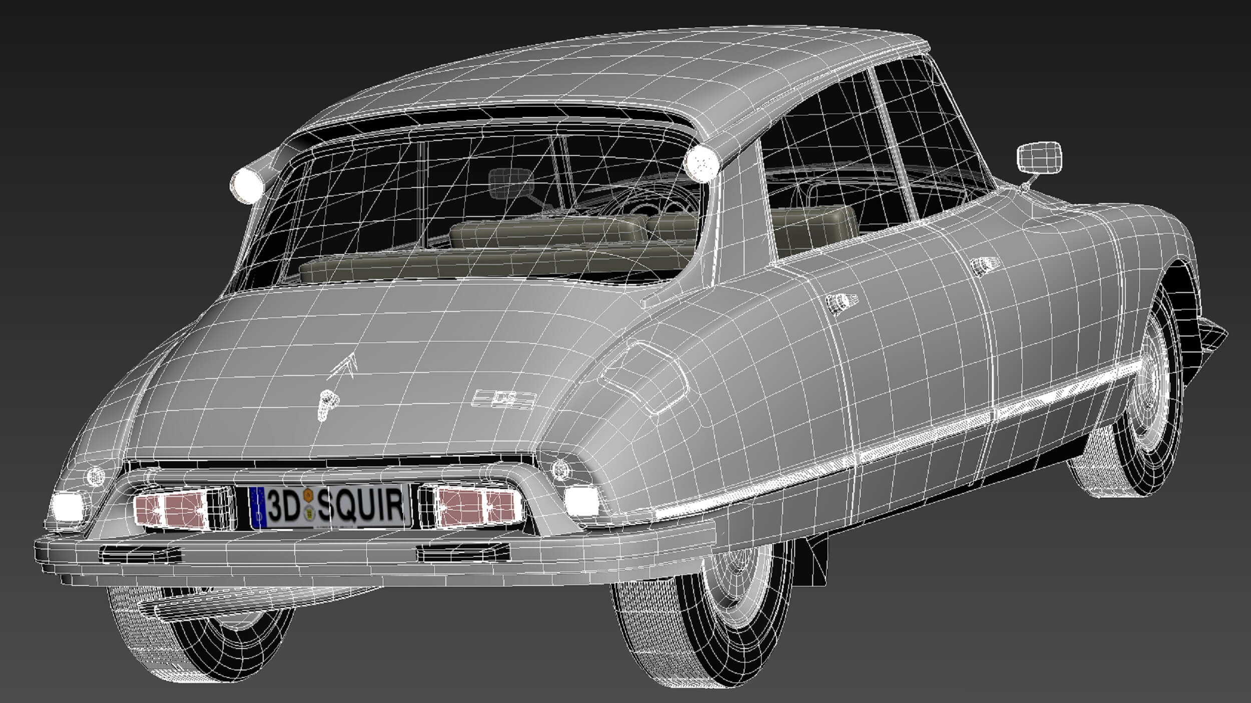 Citroen DS 1967-1975 3D Model by SQUIR