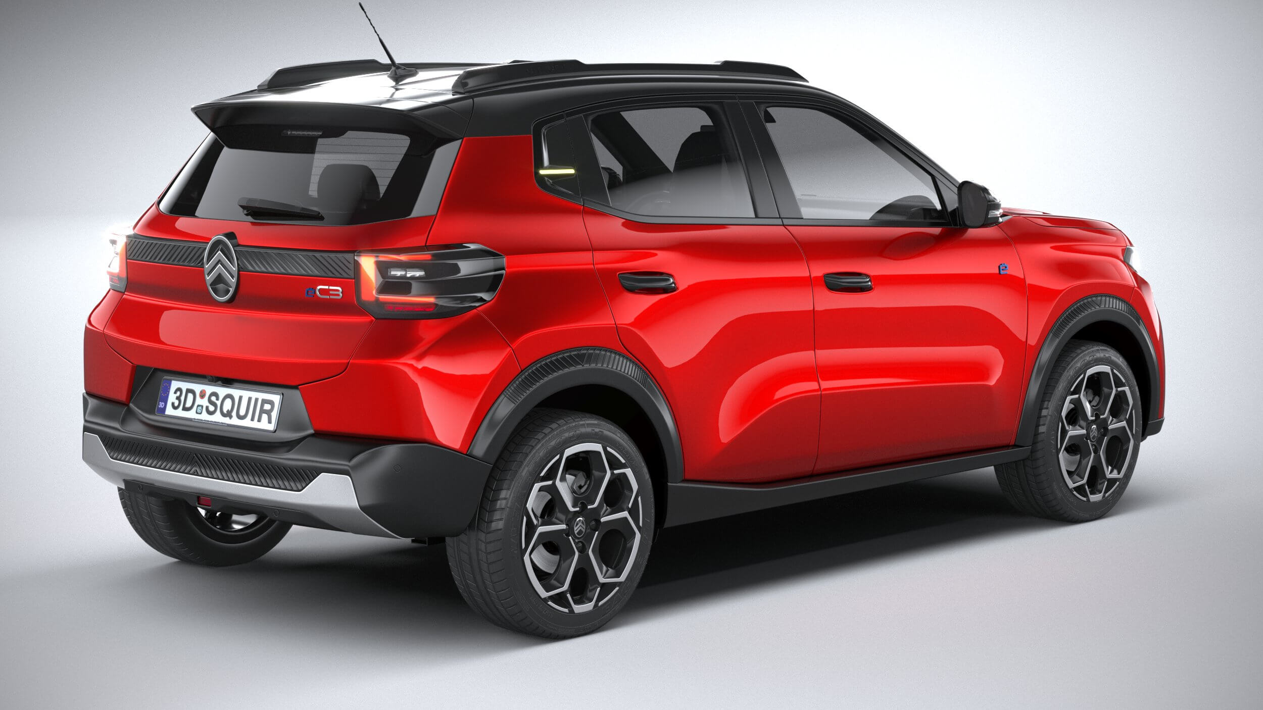 Citroen E C3 2024 - 3D Model by SQUIR