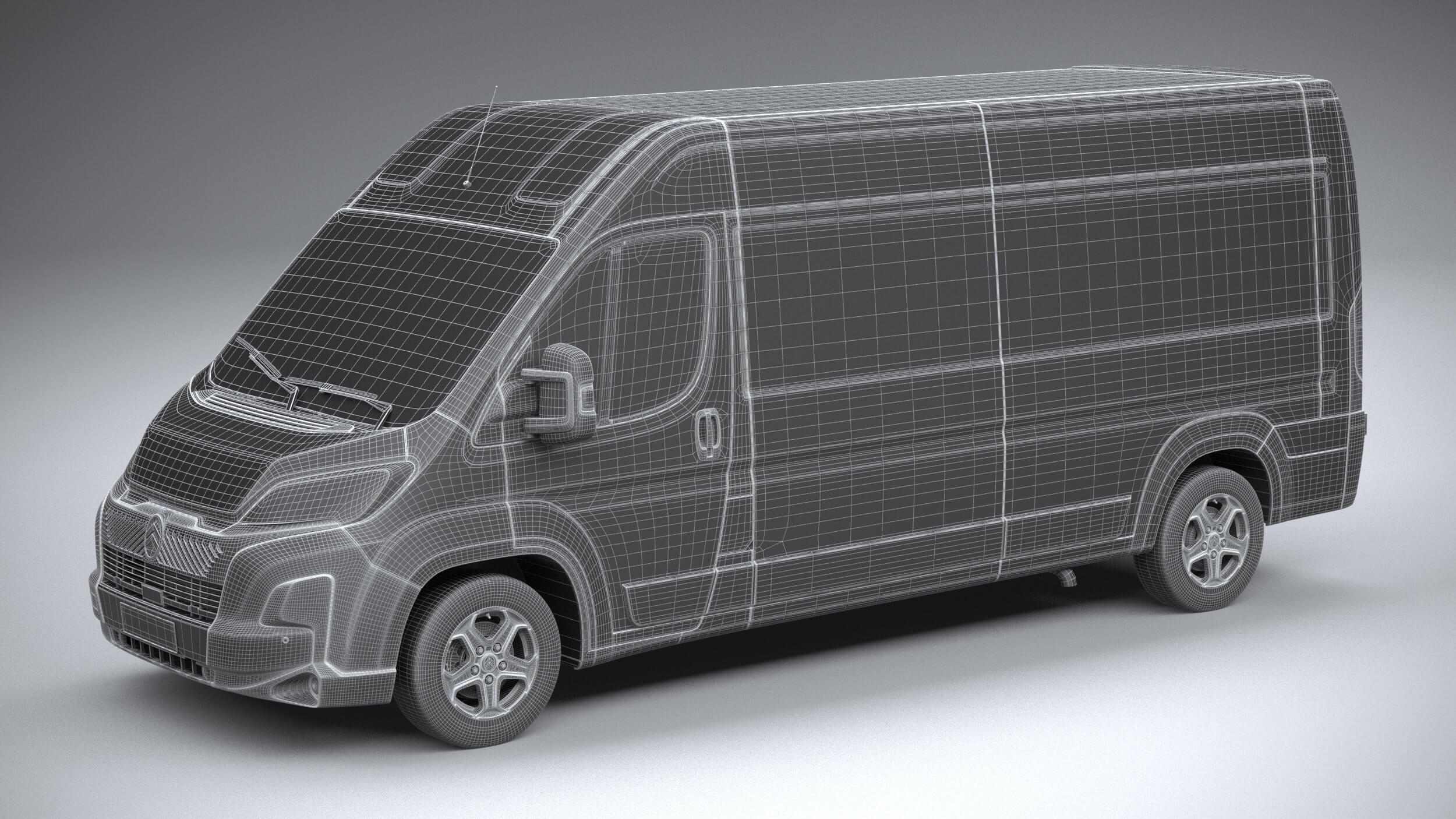 Citroen Jumper L2H2 2024 - 3D Model by SQUIR