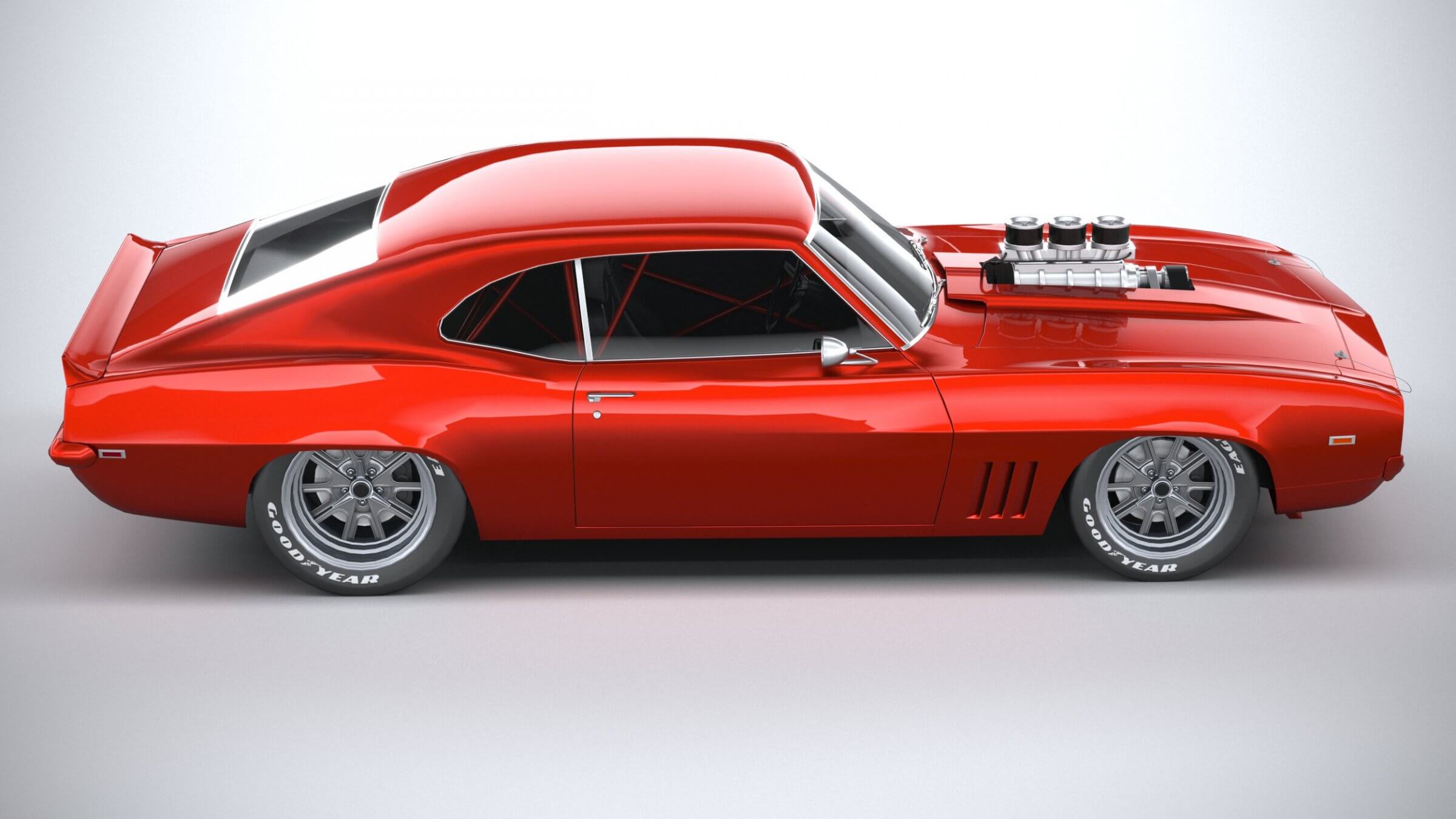 Classic Muscle Car - 3D Model by SQUIR