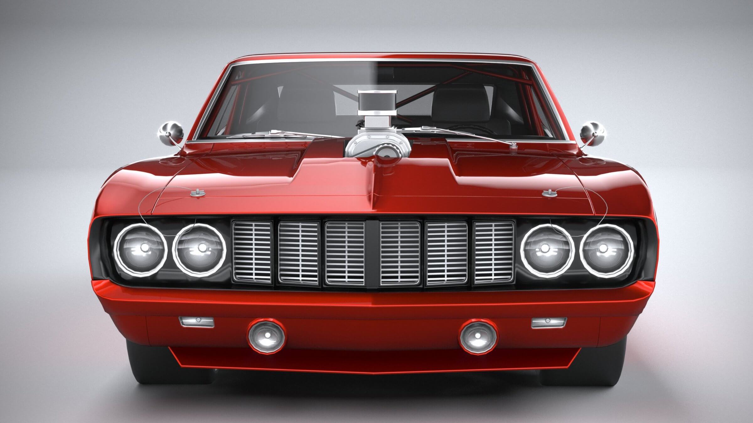 Classic Muscle Car - 3D Model by SQUIR