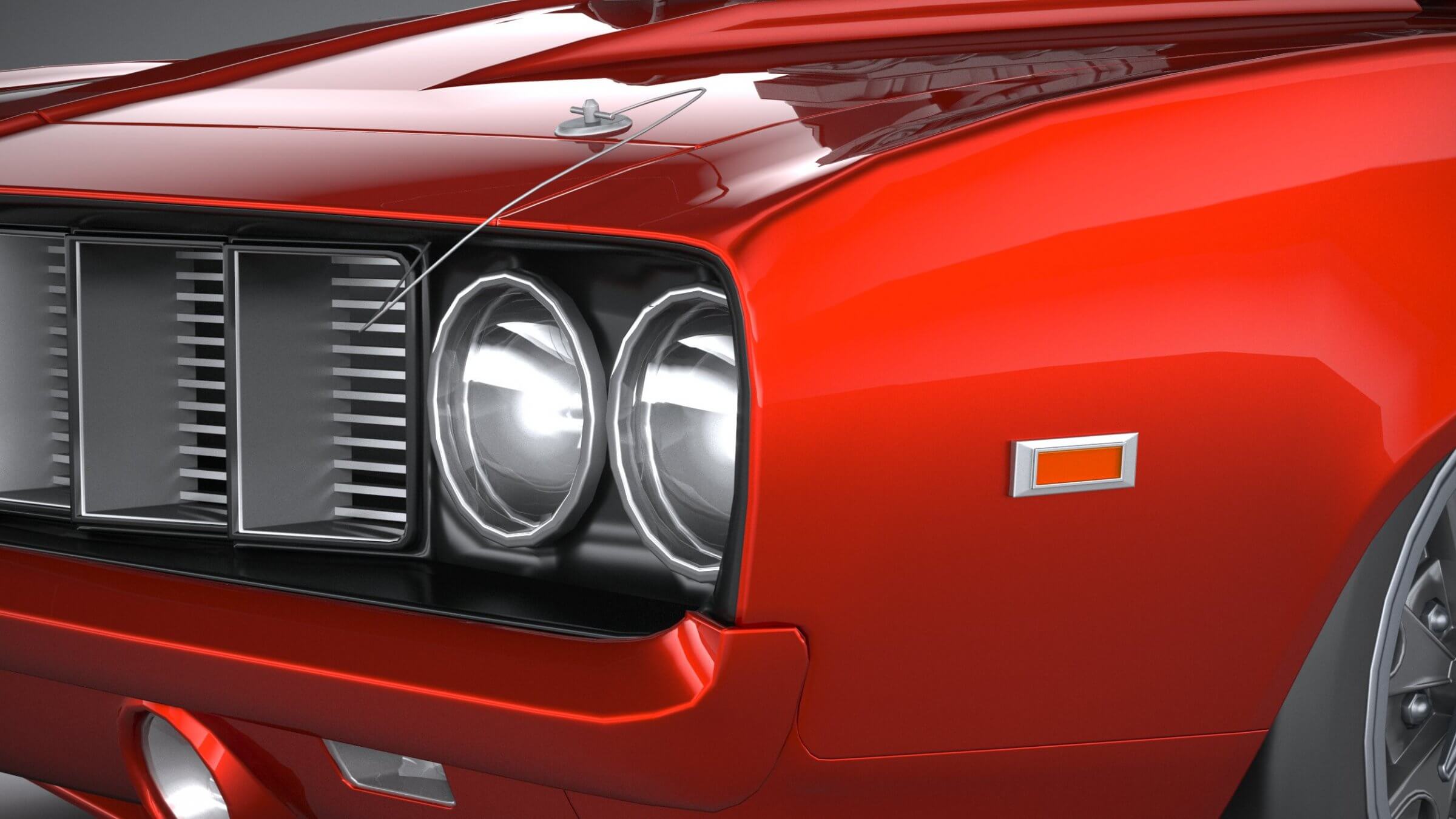 Classic Muscle Car - 3D Model by SQUIR