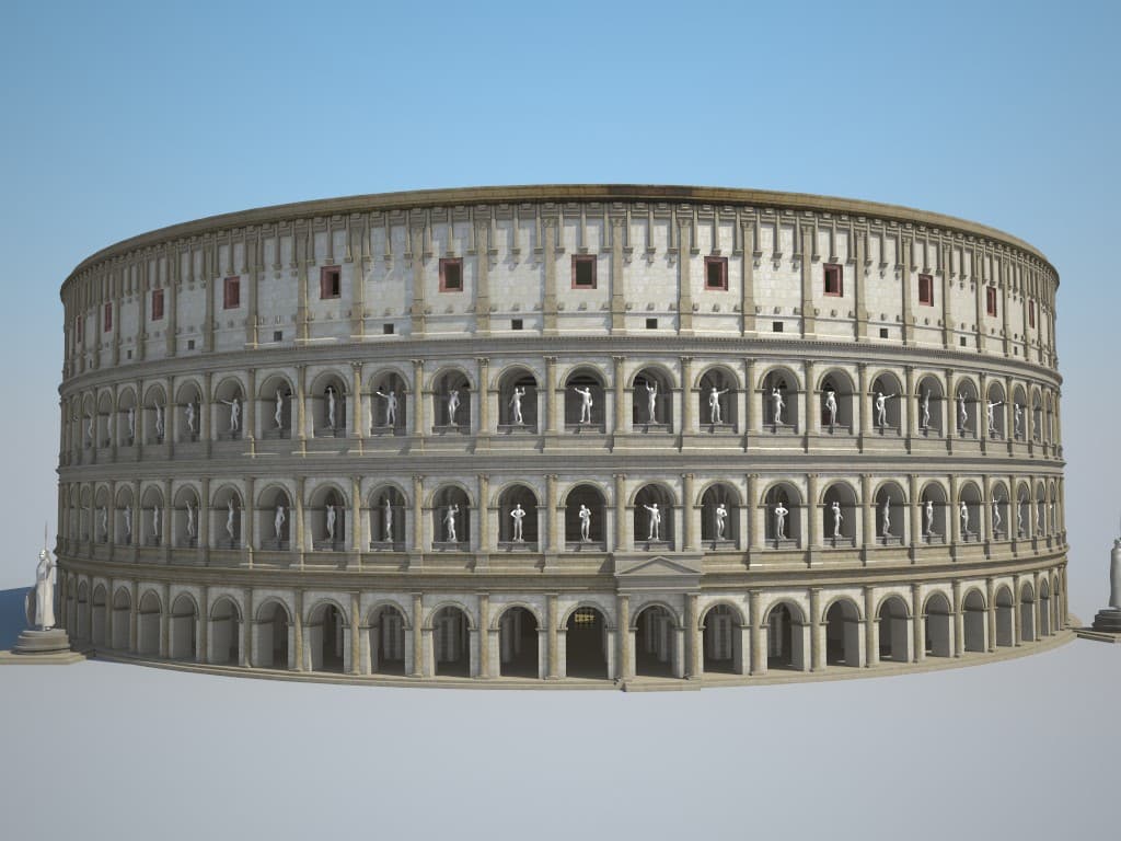 Colosseum (undamaged) - 3D Model by SQUIR