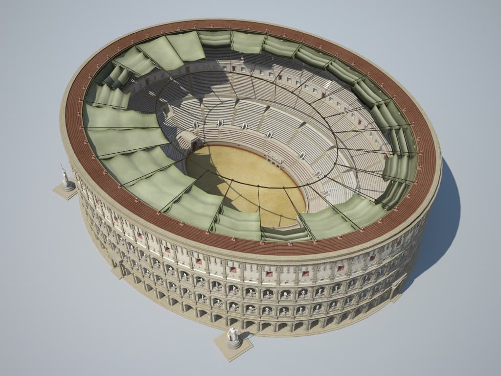 Colosseum (undamaged) - 3D Model by SQUIR
