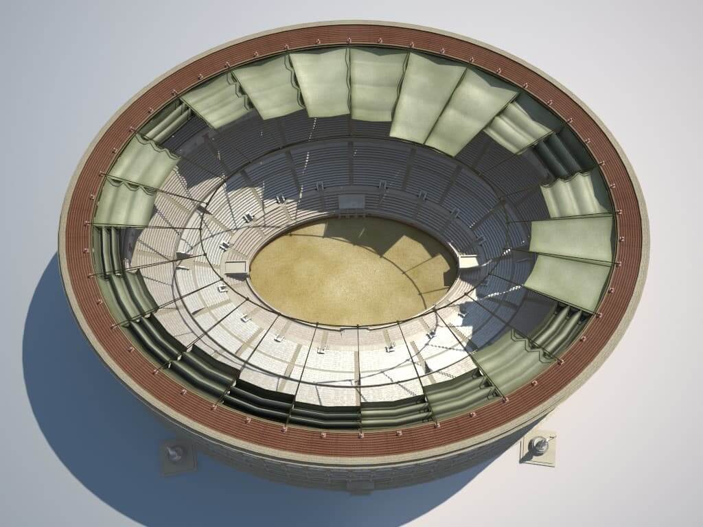 Colosseum (undamaged) - 3D Model by SQUIR