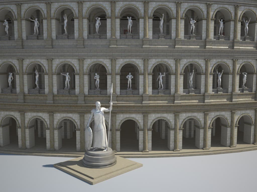 Colosseum (undamaged) - 3D Model by SQUIR