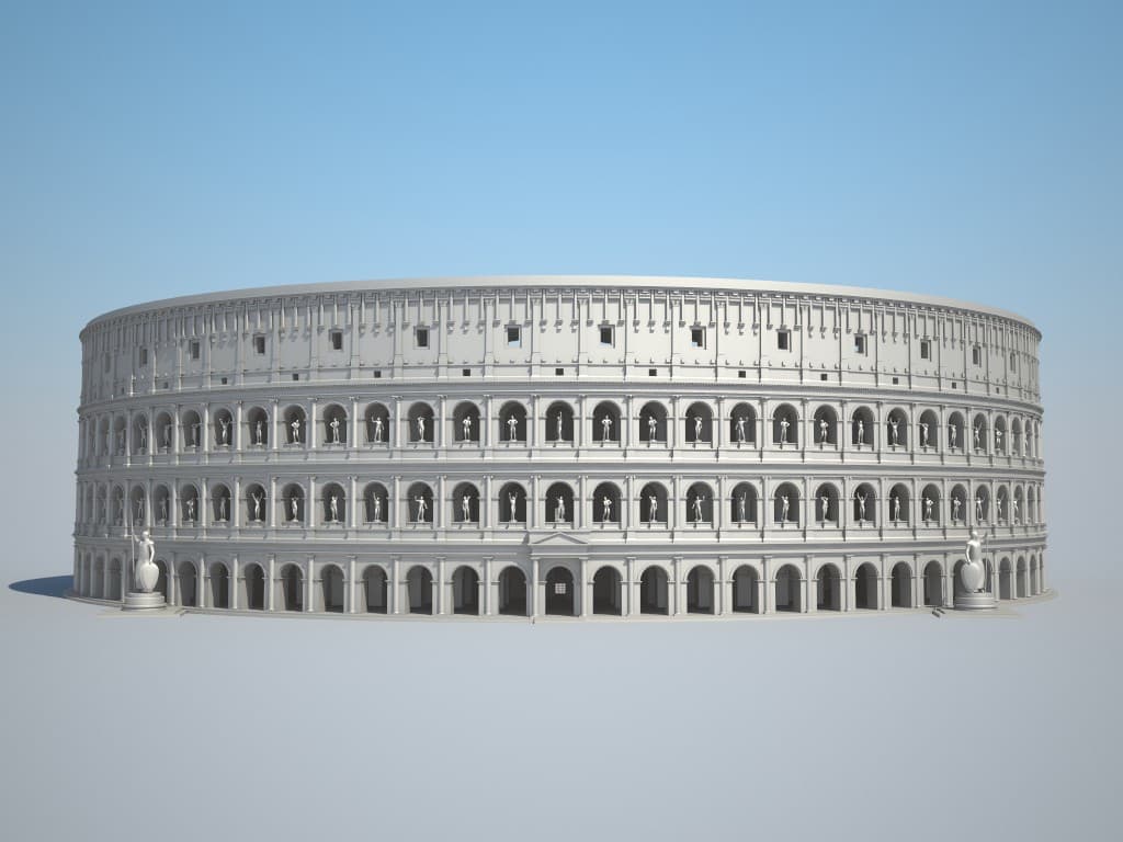 Colosseum (undamaged) - 3D Model by SQUIR