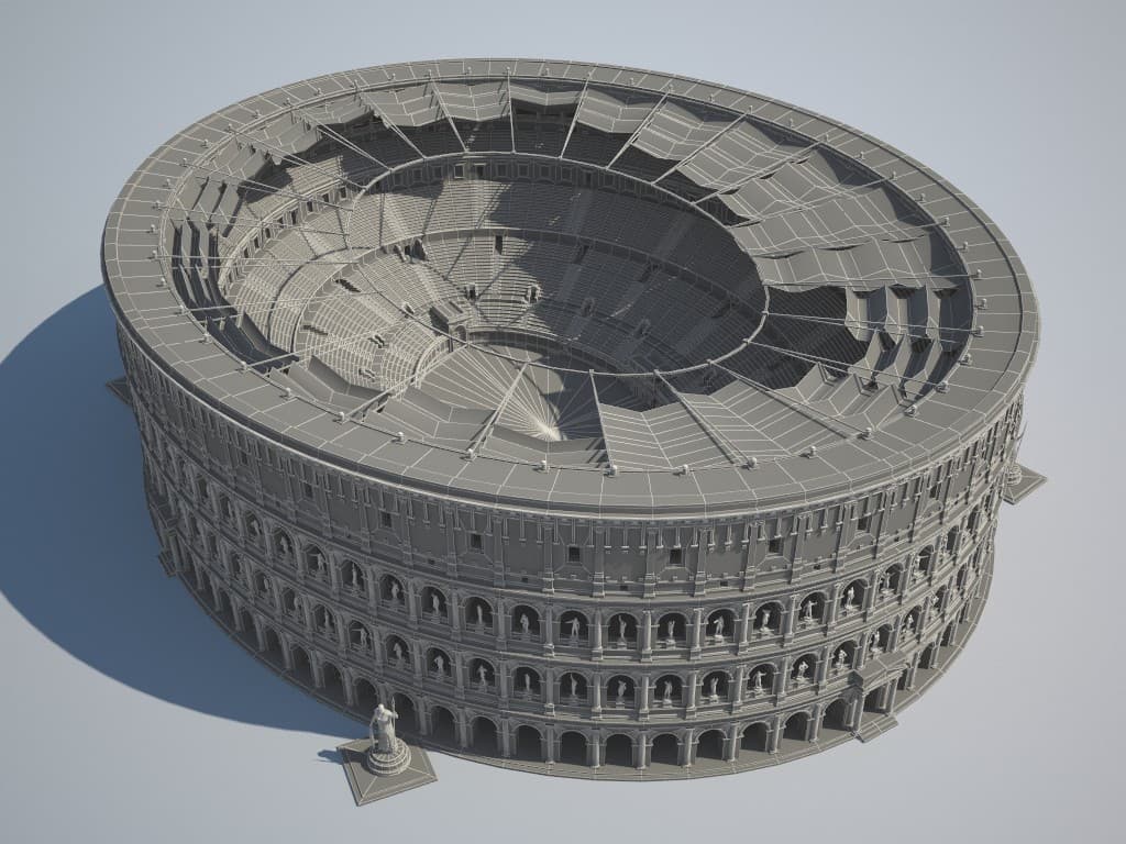 Colosseum (undamaged) - 3D Model by SQUIR