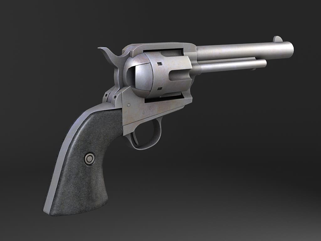 Colt Peacemaker Revolver - 3D Model by SQUIR