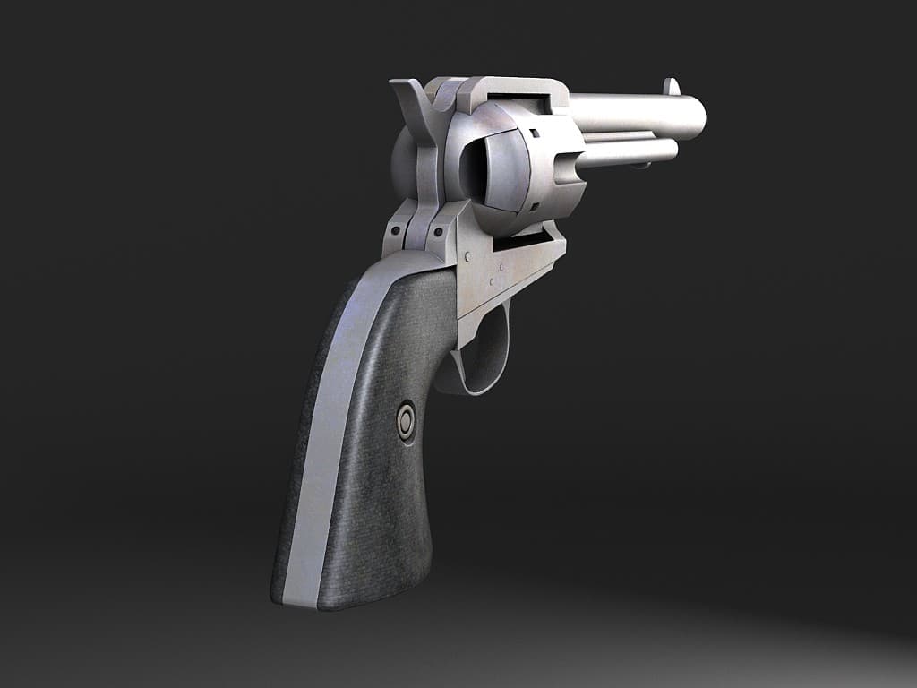 Colt Peacemaker Revolver - 3D Model by SQUIR