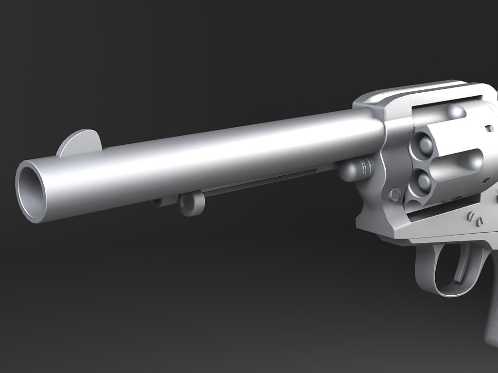 Colt Peacemaker Revolver - 3D Model by SQUIR