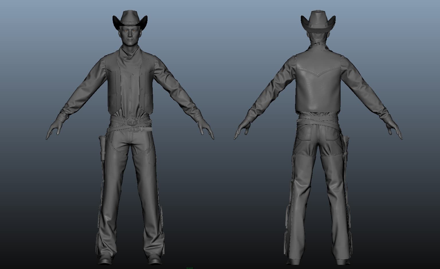Cowboy - 3D Model by SQUIR