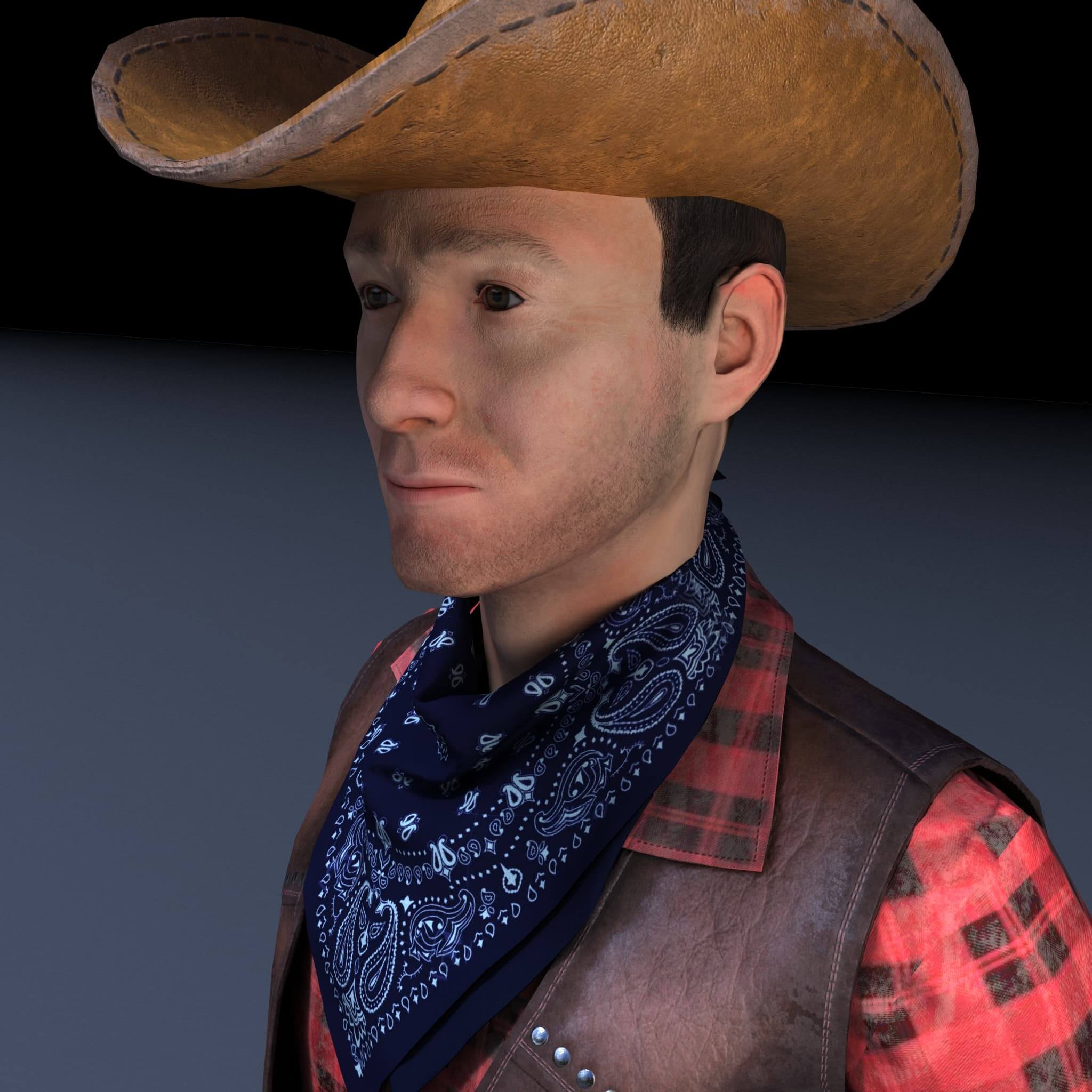 Cowboy - 3D Model by SQUIR
