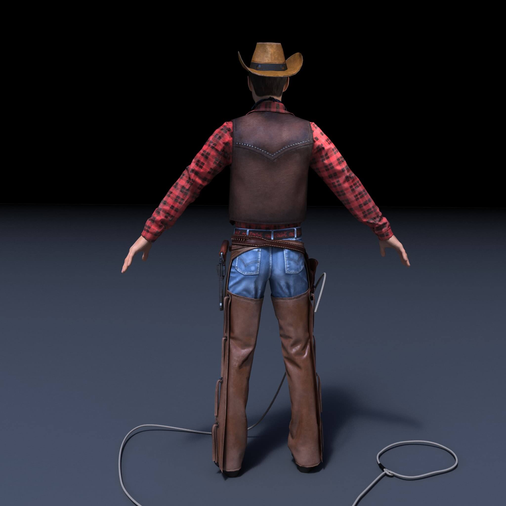 Cowboy - 3D Model by SQUIR