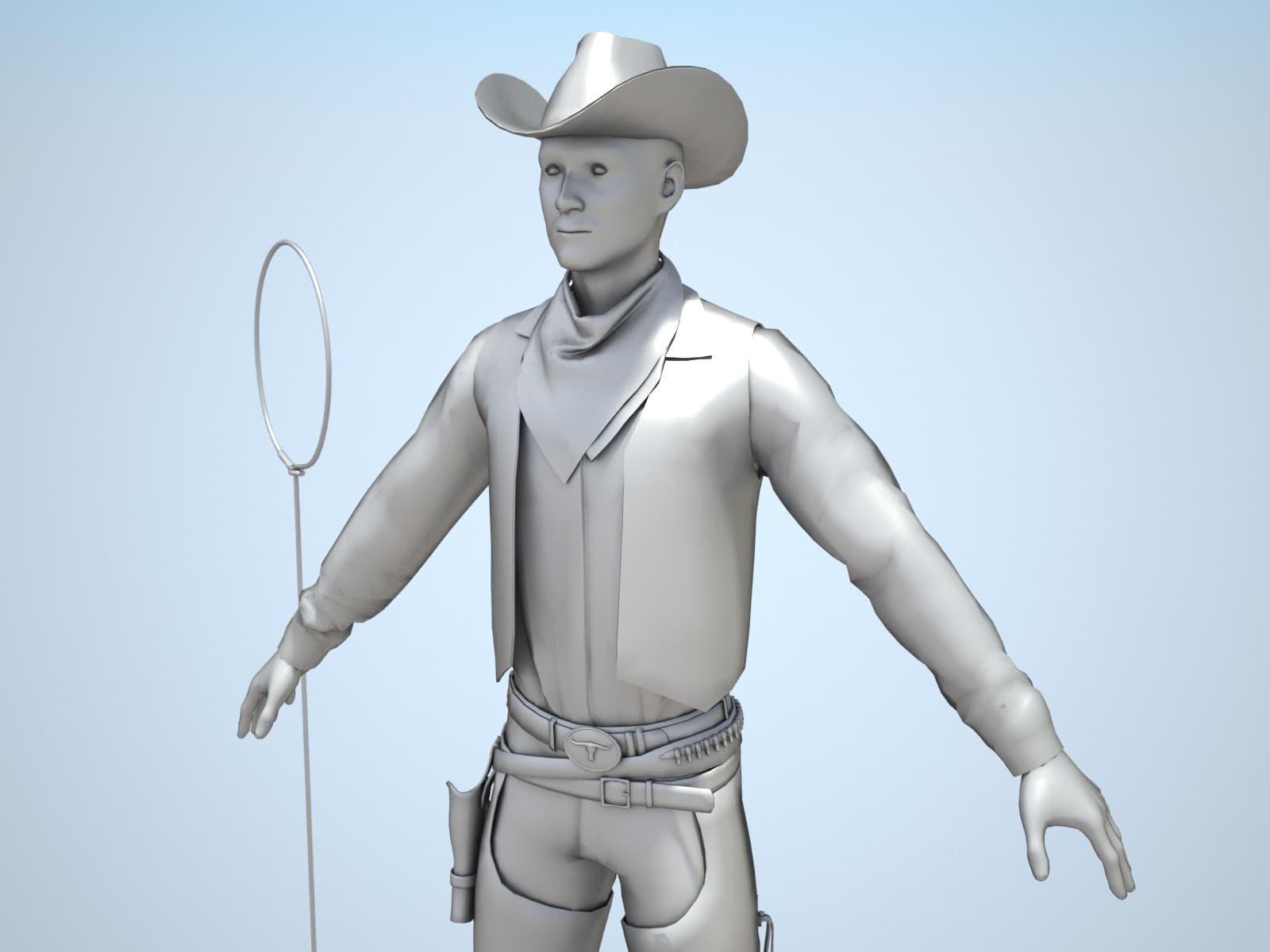 Cowboy - 3D Model by SQUIR