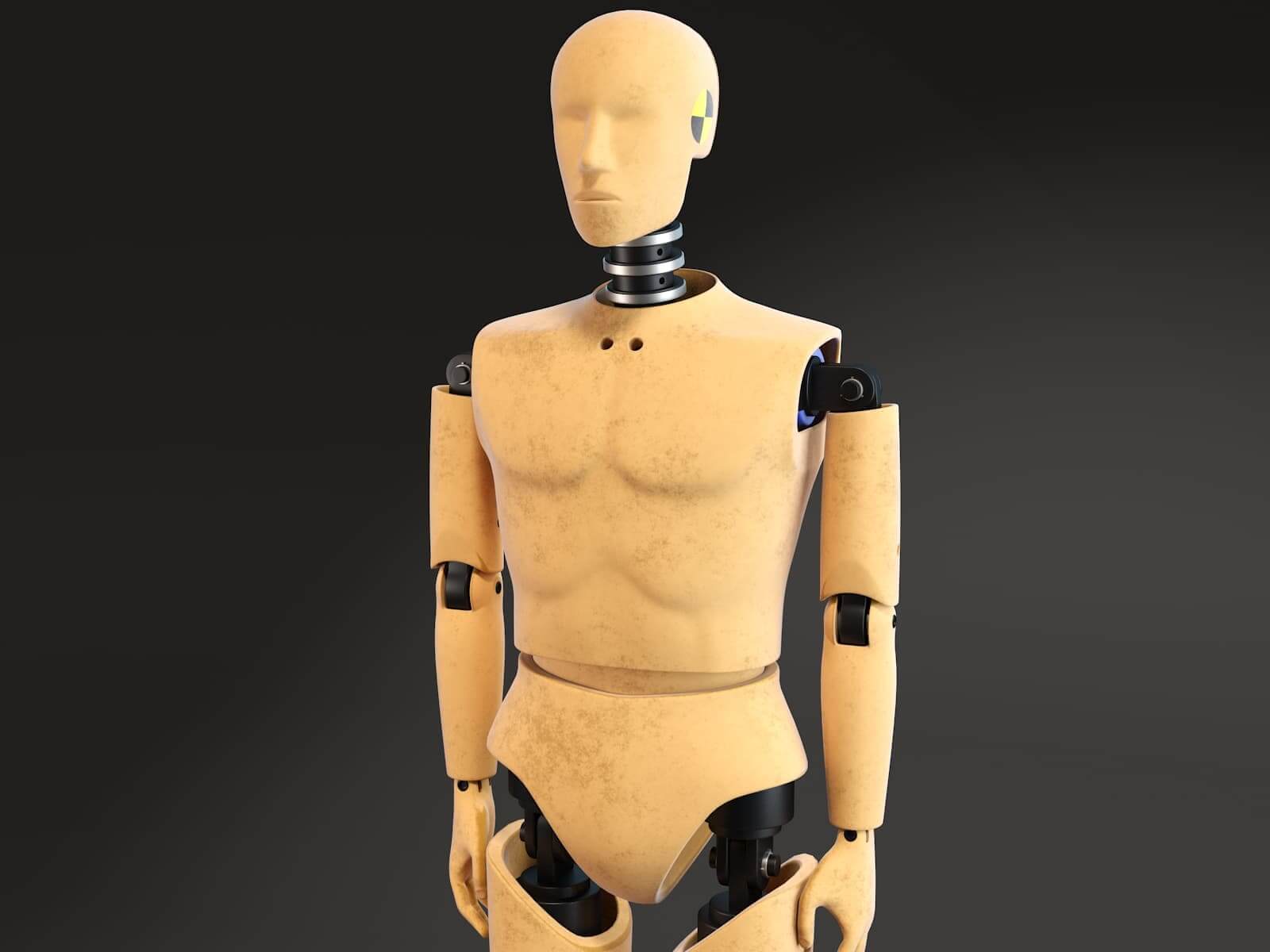 Crash Test Dummy Standing - 3D Model by SQUIR