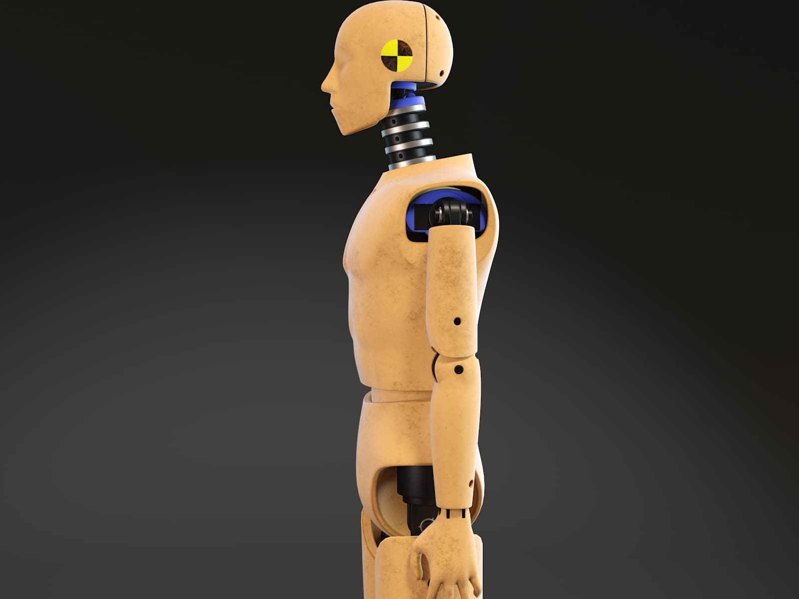 Crash Test Dummy Standing - 3D Model by SQUIR