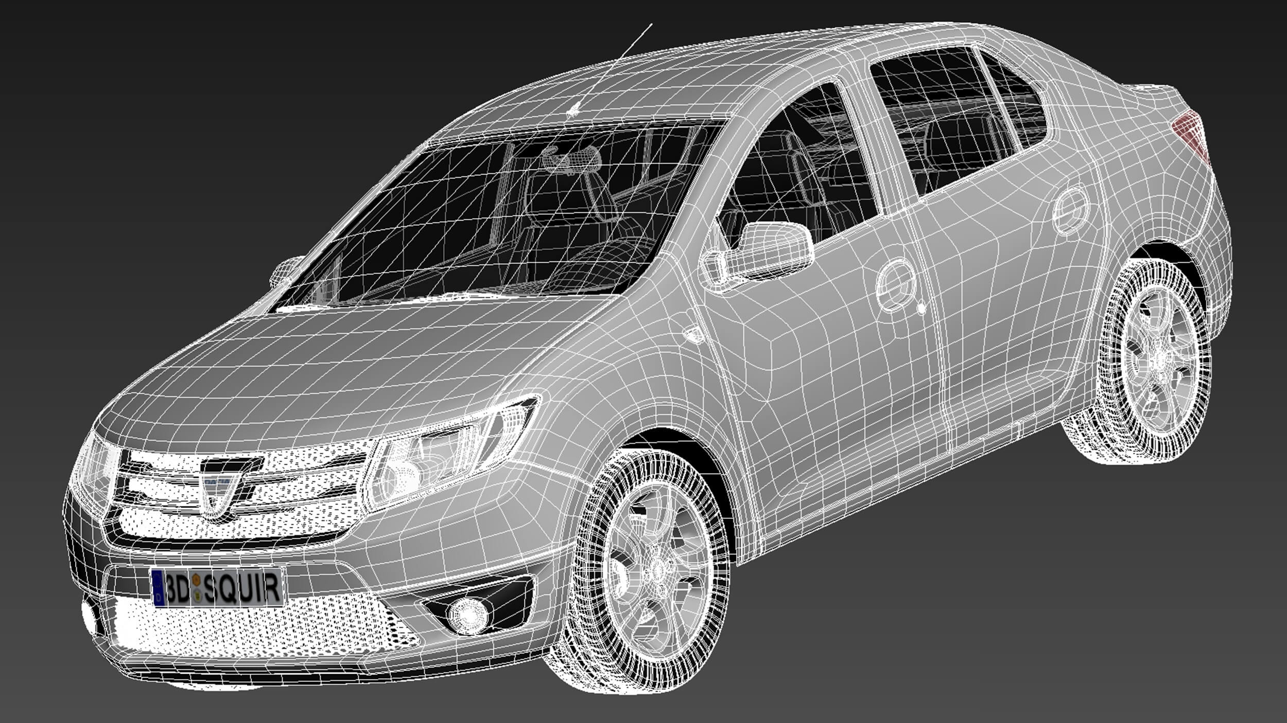 Dacia Logan 2013 - 3D Model by SQUIR