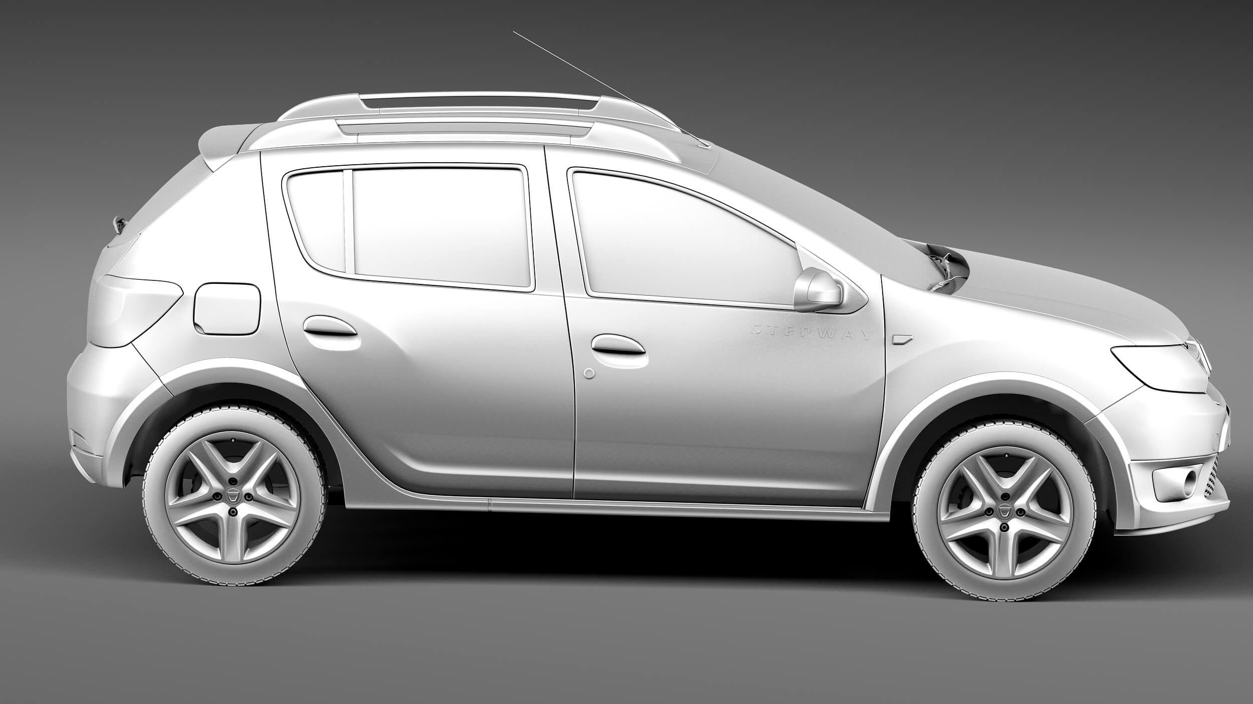 Dacia Sandero 2013 Stepway - 3D Model by SQUIR