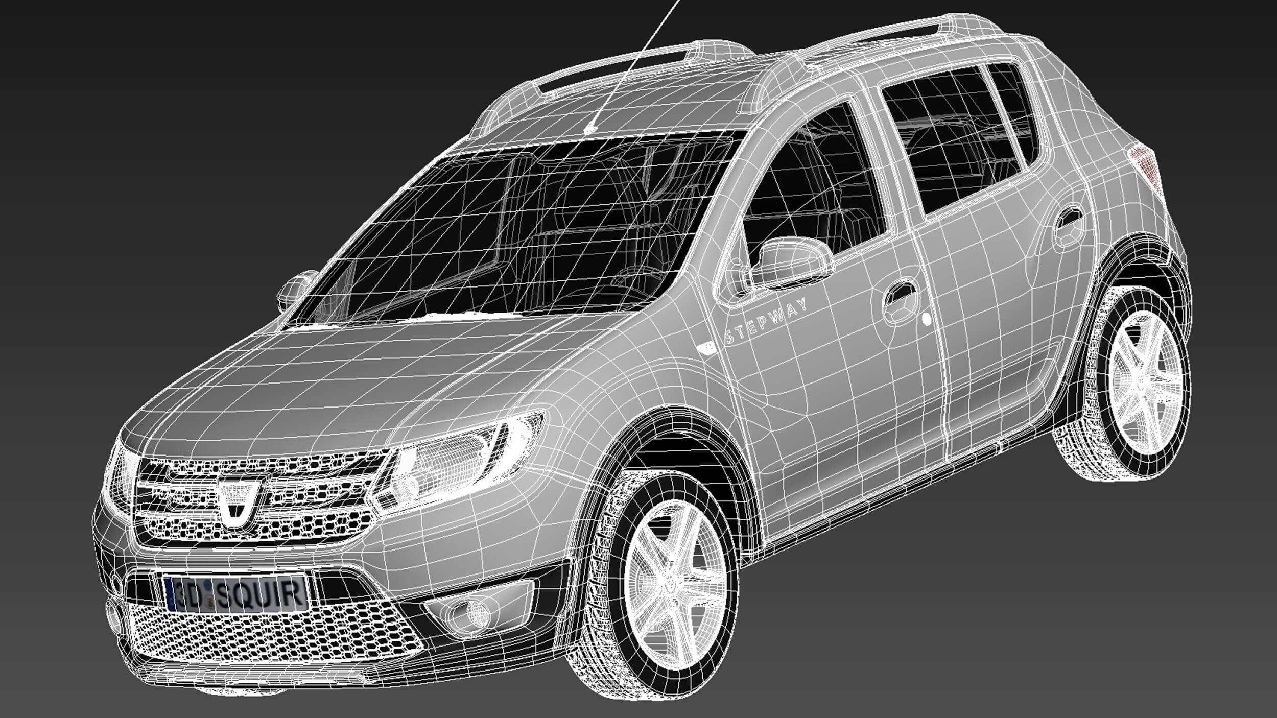 Dacia Sandero 2013 Stepway - 3D Model by SQUIR