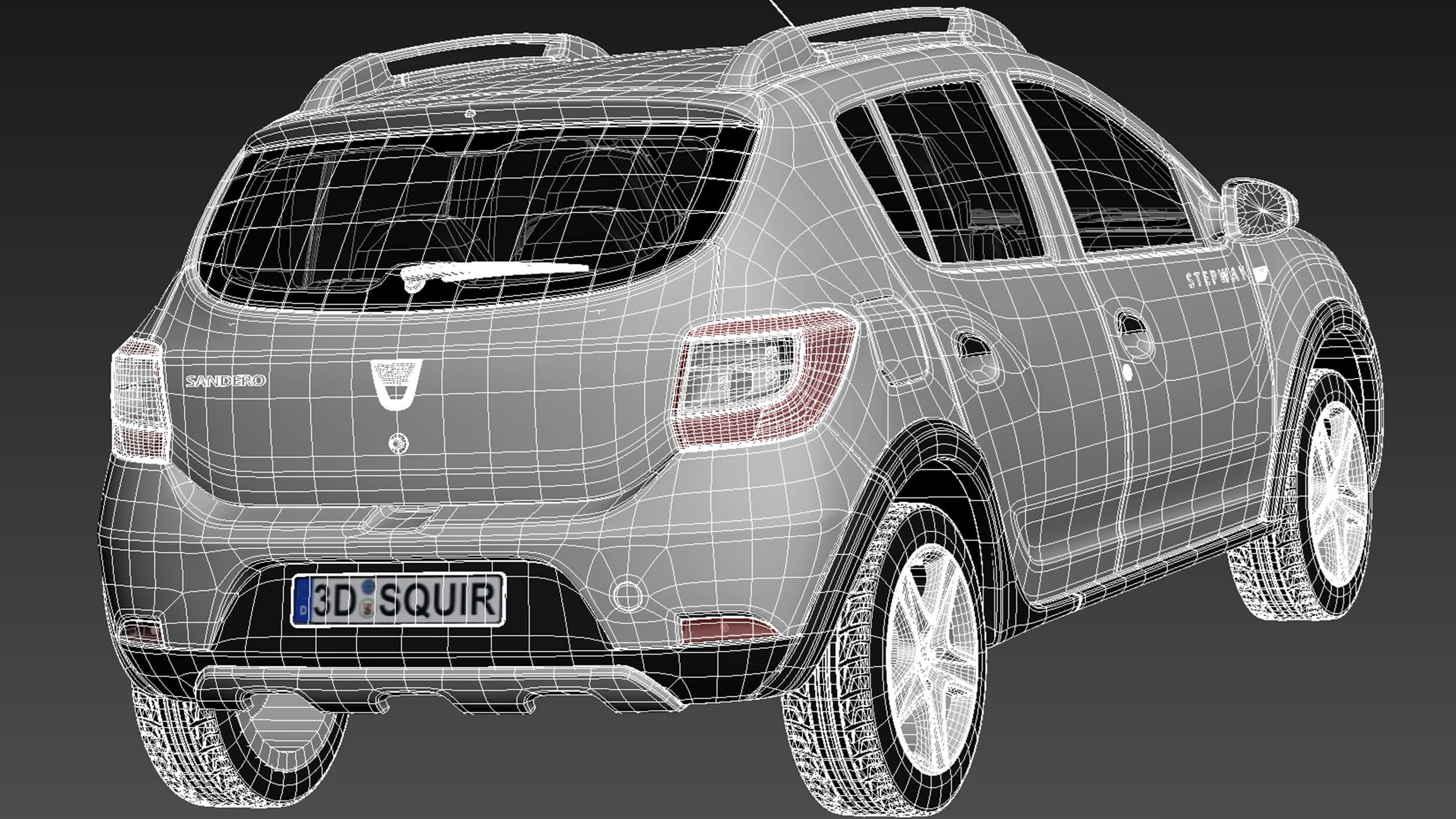 Dacia Sandero 2013 Stepway - 3D Model by SQUIR