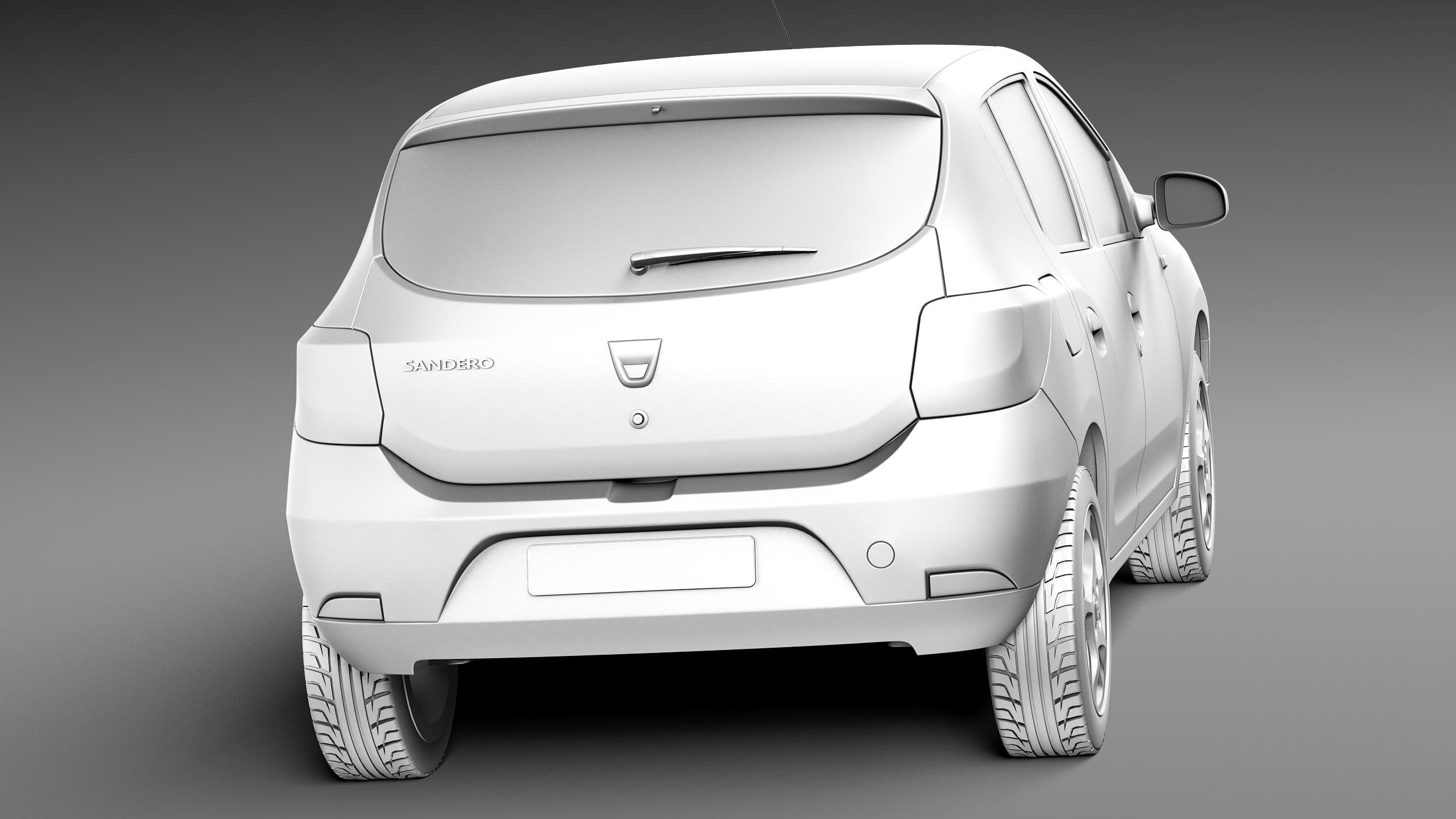 Dacia Sandero 2013 - 3D Model by SQUIR