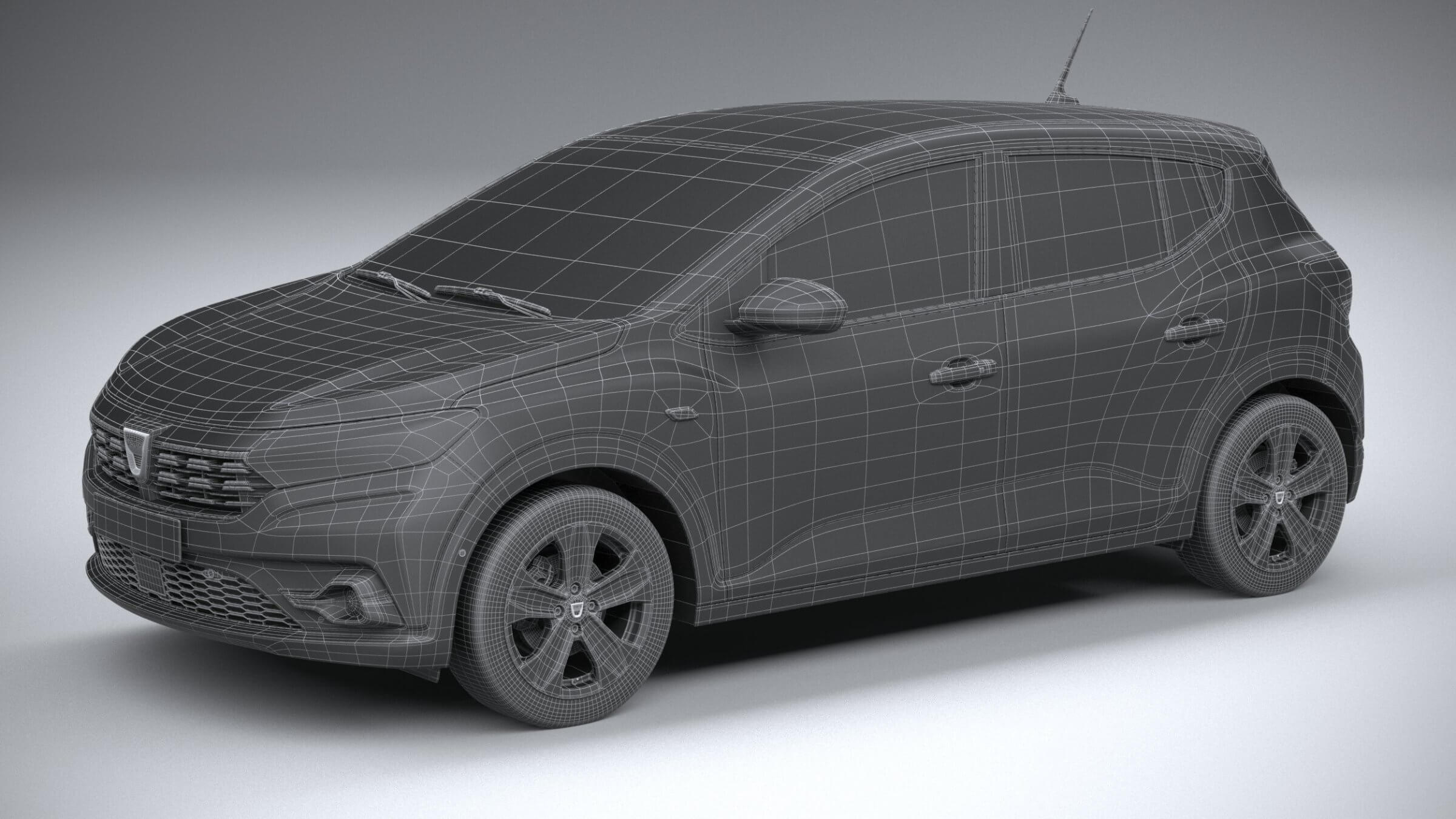 Dacia Sandero 2021 - 3D Model by SQUIR