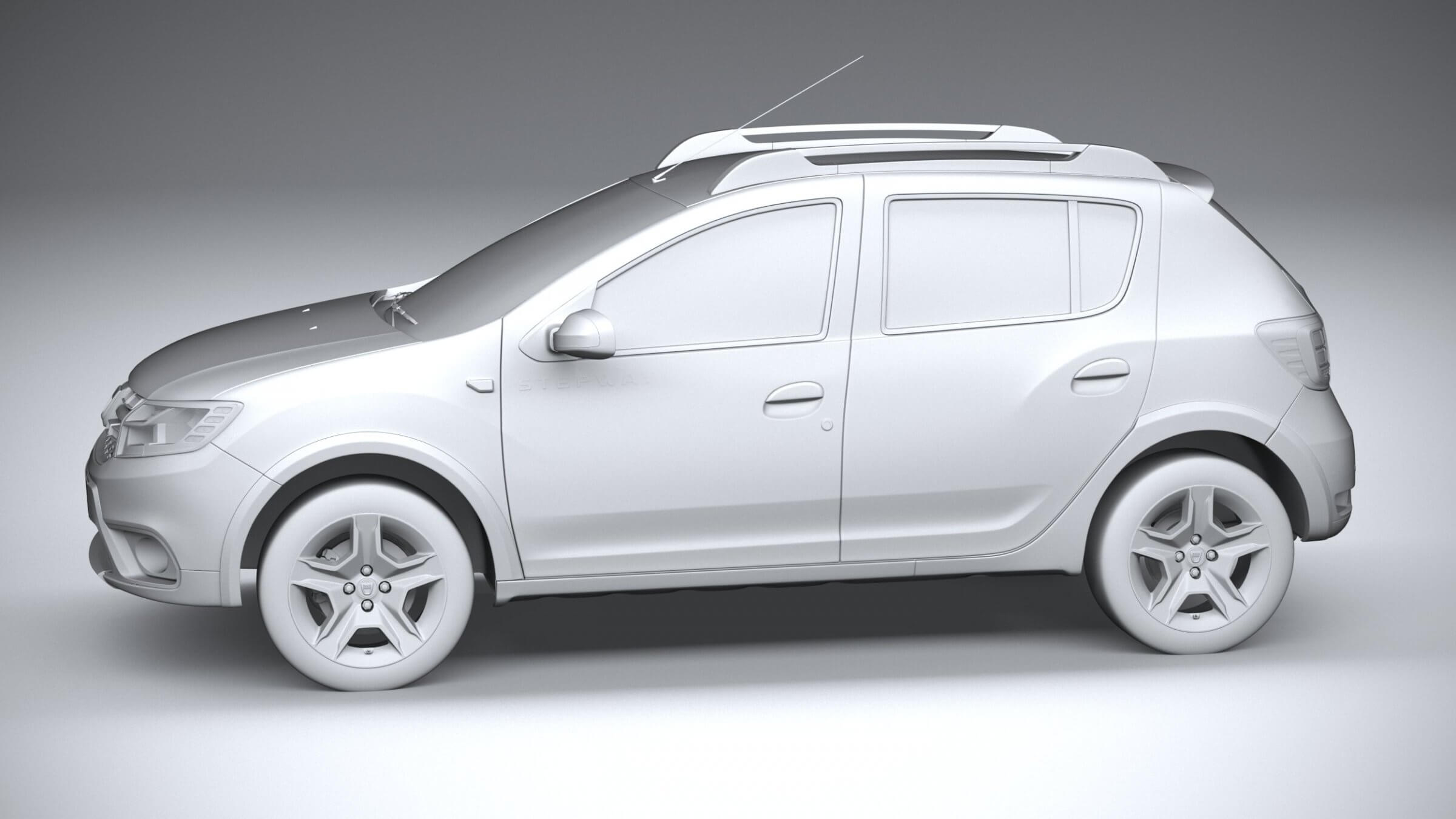 Dacia Sandero Stepway 2017-2020 3D Model by SQUIR