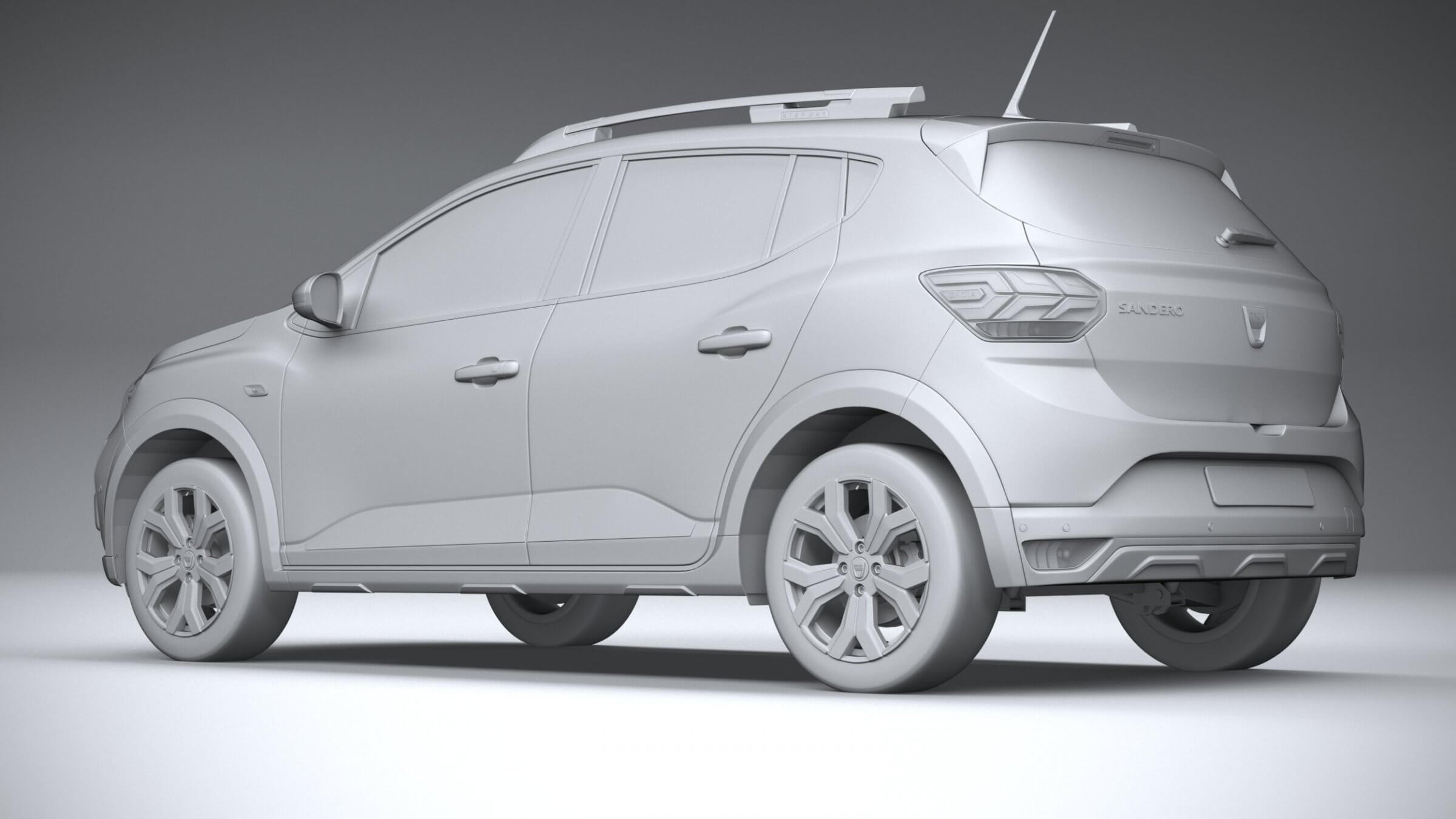 Dacia Sandero Stepway 2021 - 3D Model by SQUIR