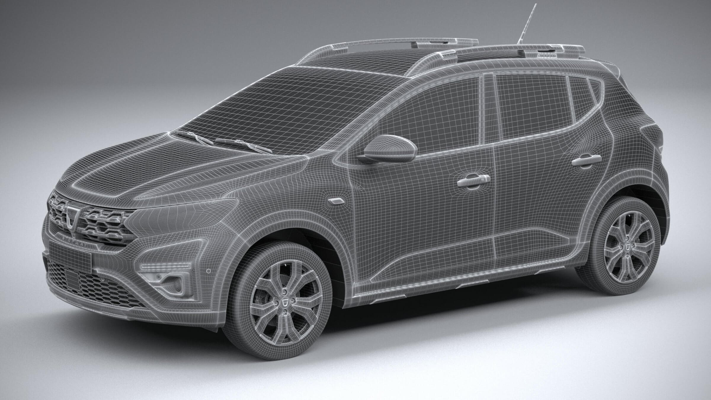 Dacia Sandero Stepway 2021 - 3D Model by SQUIR