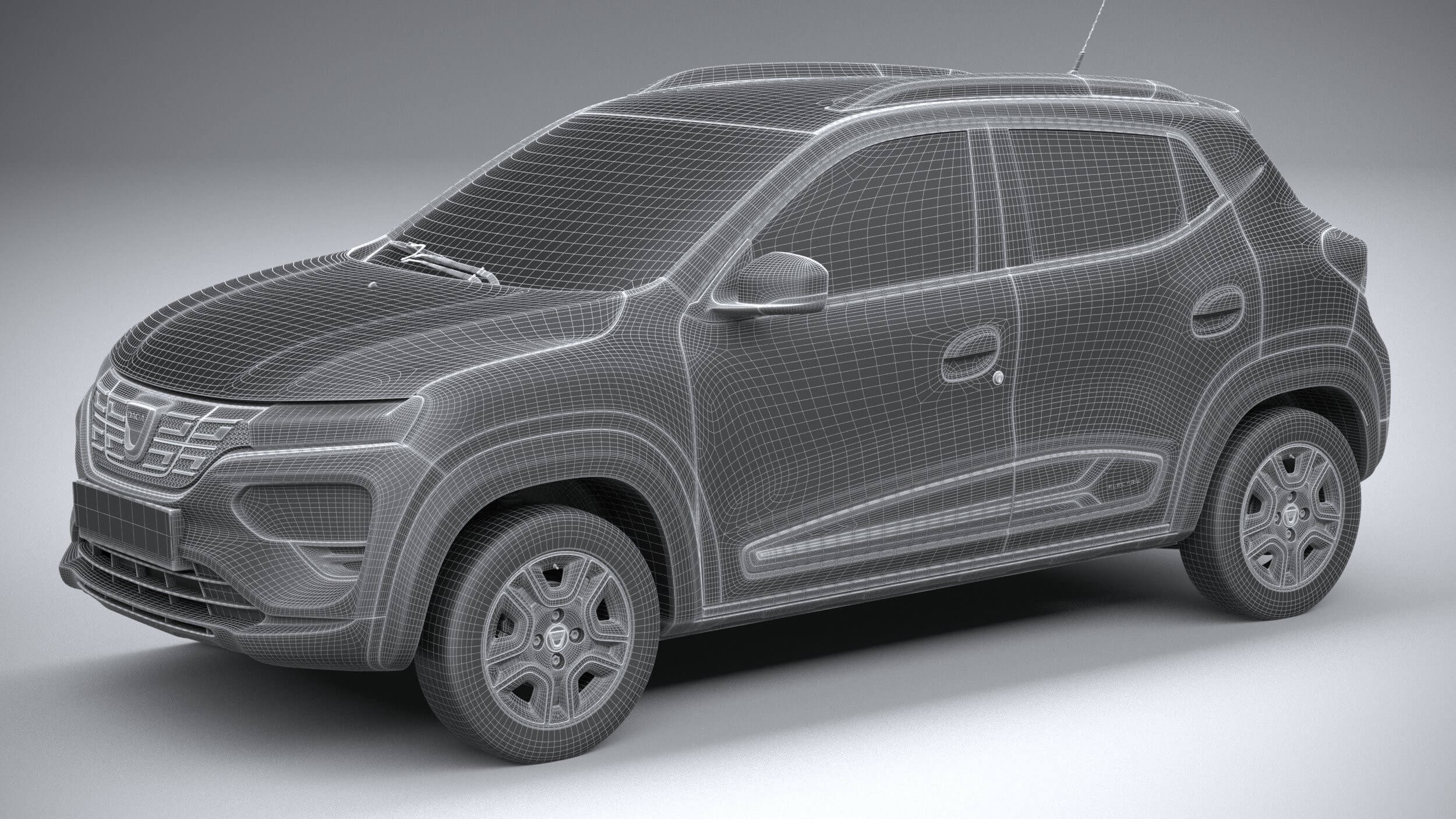 Dacia Spring 2022 - 3D Model by SQUIR