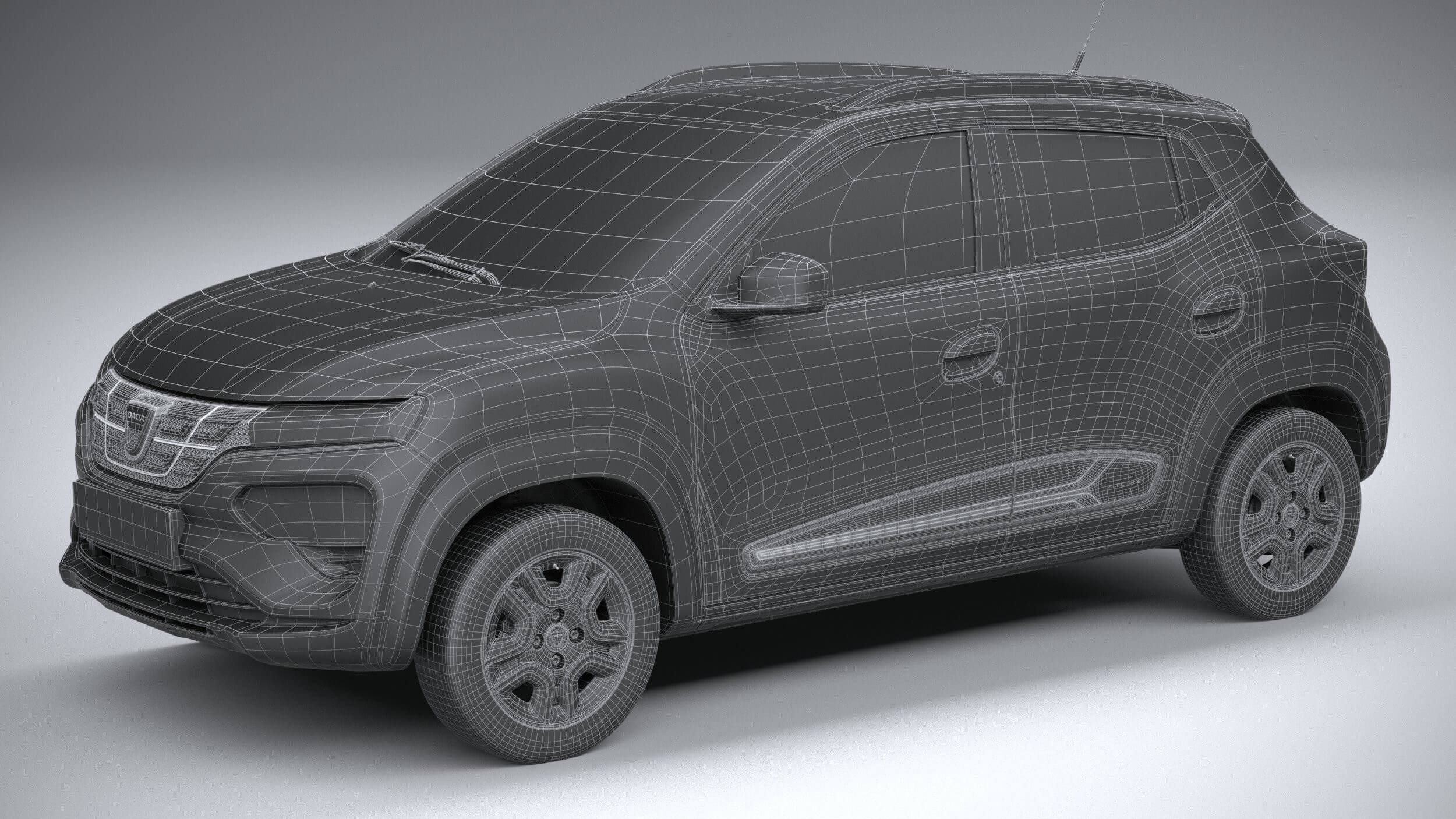 Dacia Spring 2022 - 3D Model by SQUIR