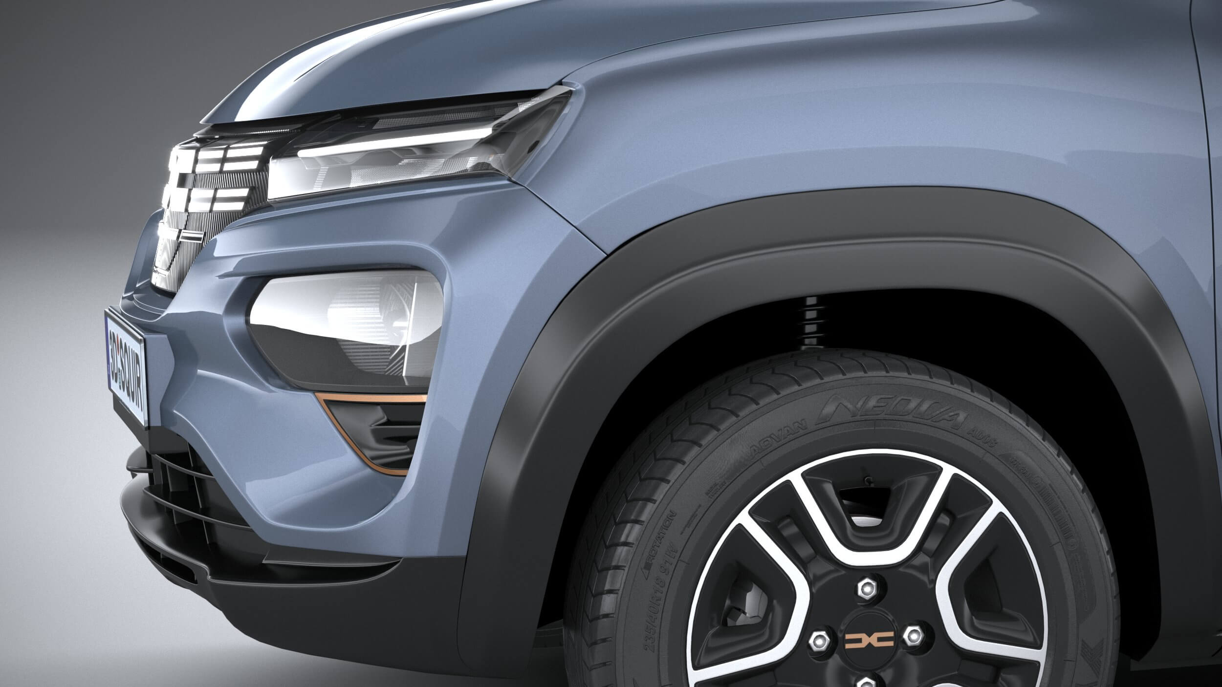 Dacia Spring Extreme 2023 - 3D Model by SQUIR