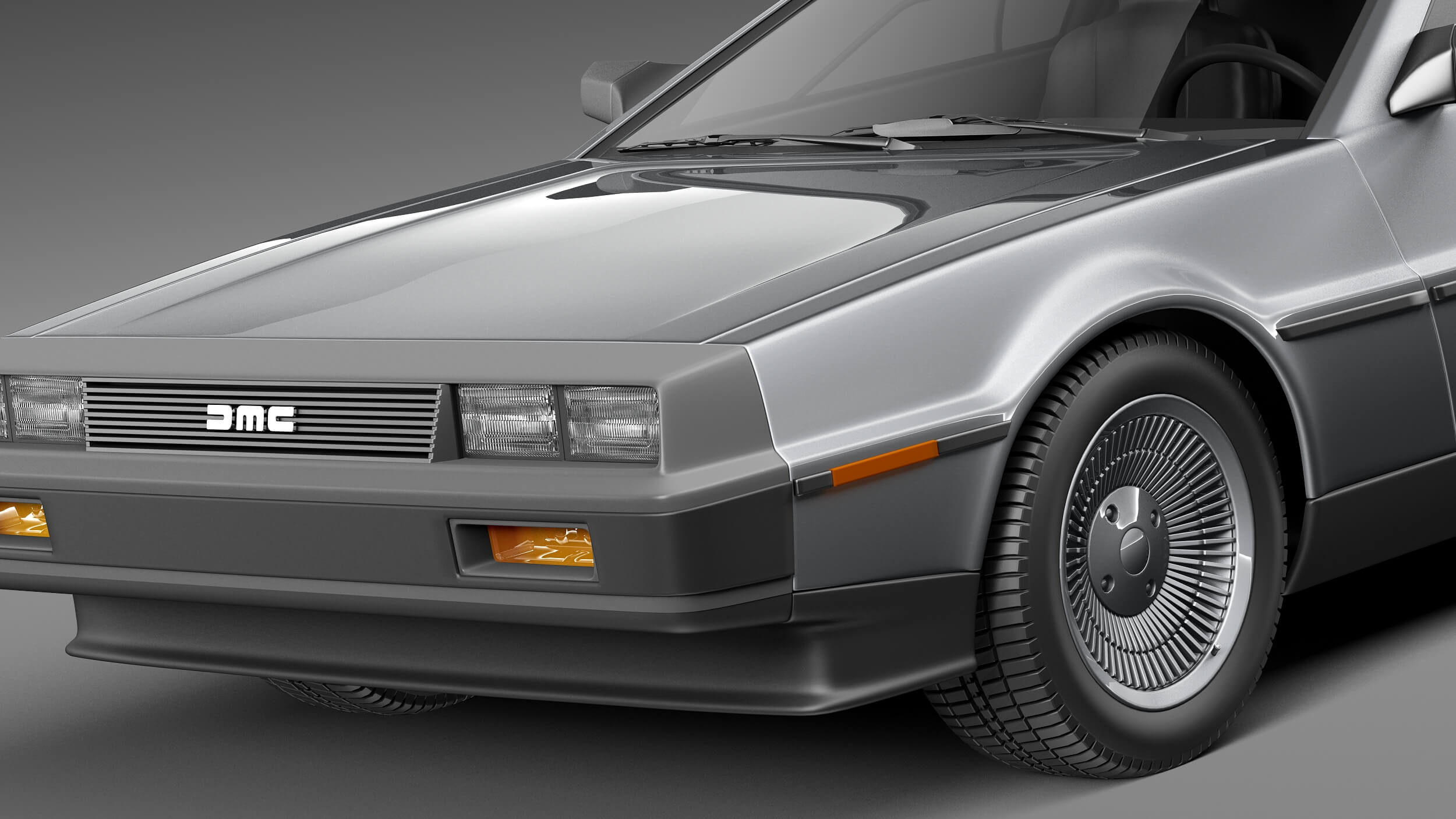 DeLorean DMC-12 3D Model by SQUIR
