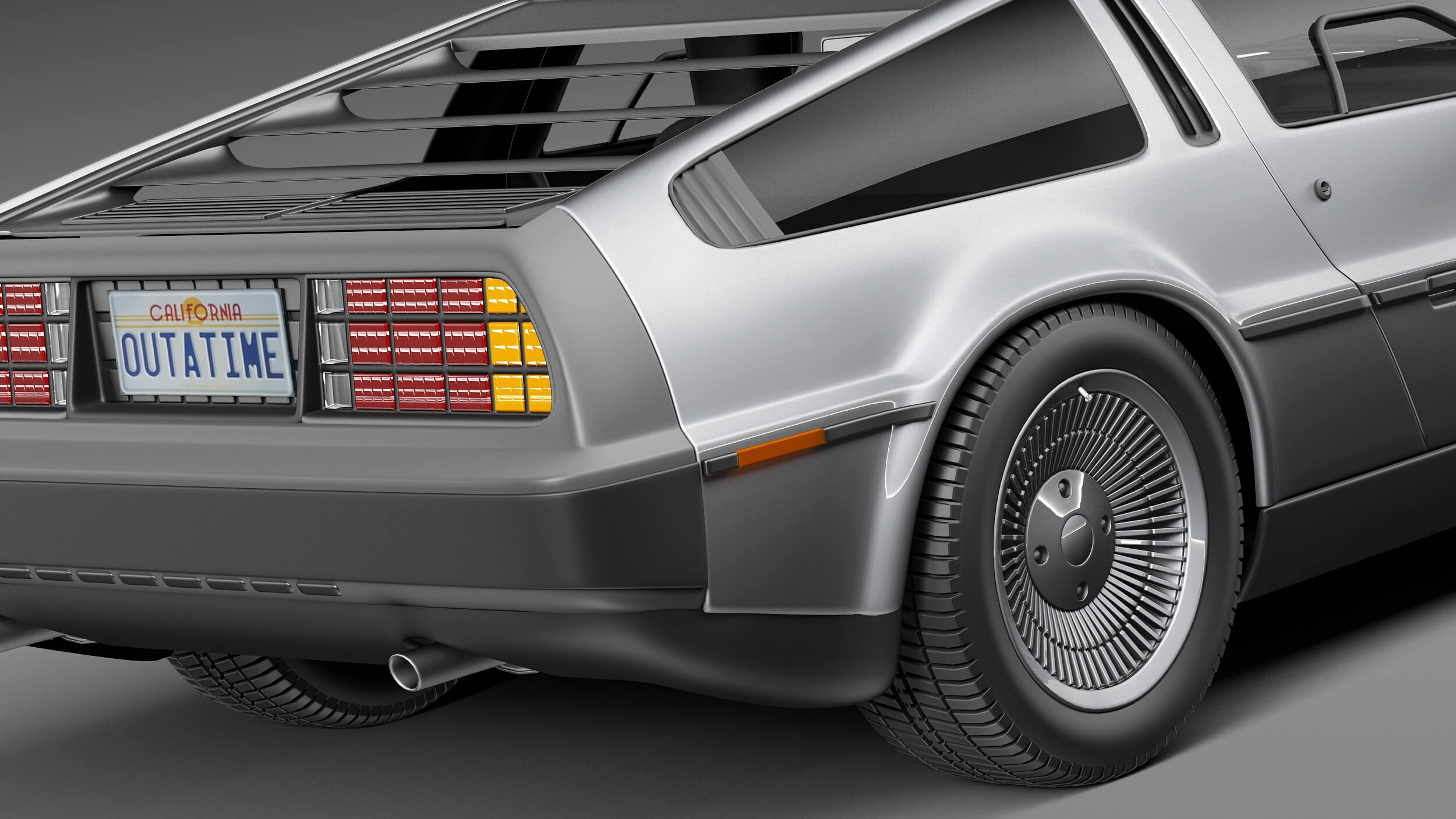 DeLorean DMC-12 3D Model by SQUIR