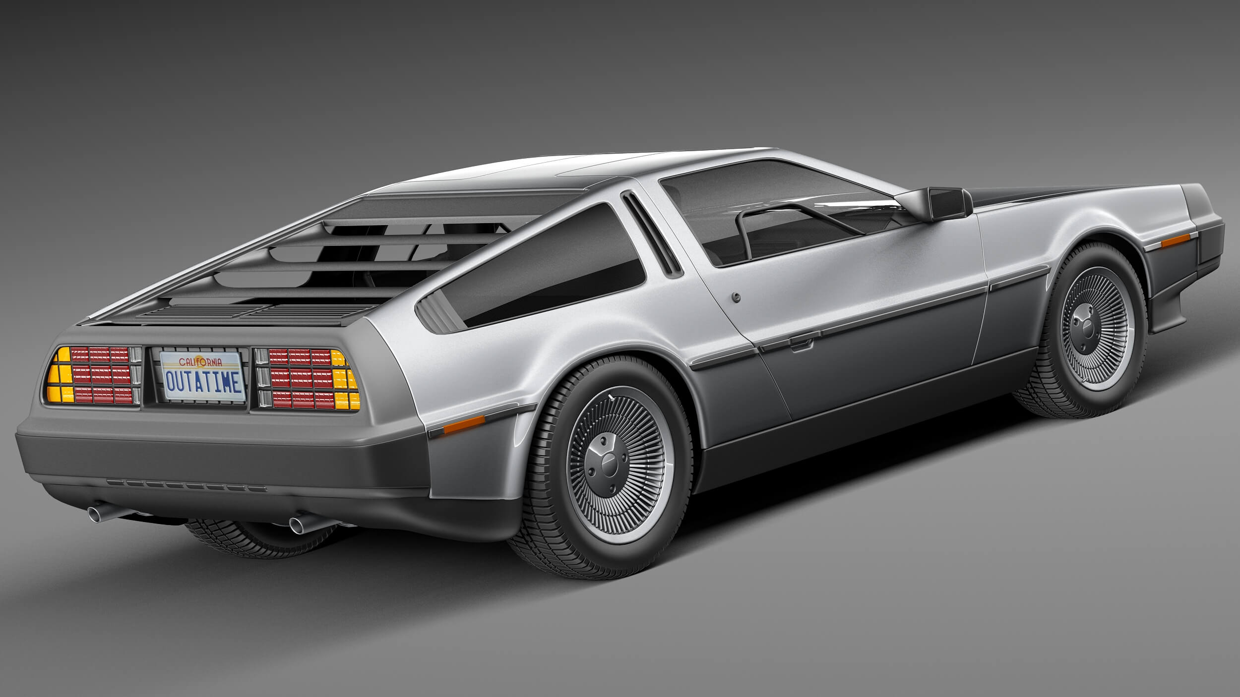 DeLorean DMC-12 3D Model by SQUIR